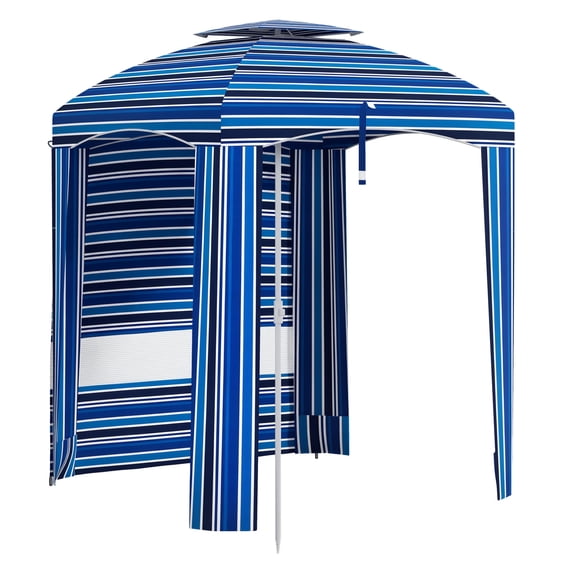Beach Umbrella 5.8' Cabana - Travel Beach Umbrella with Walls & Vents ...