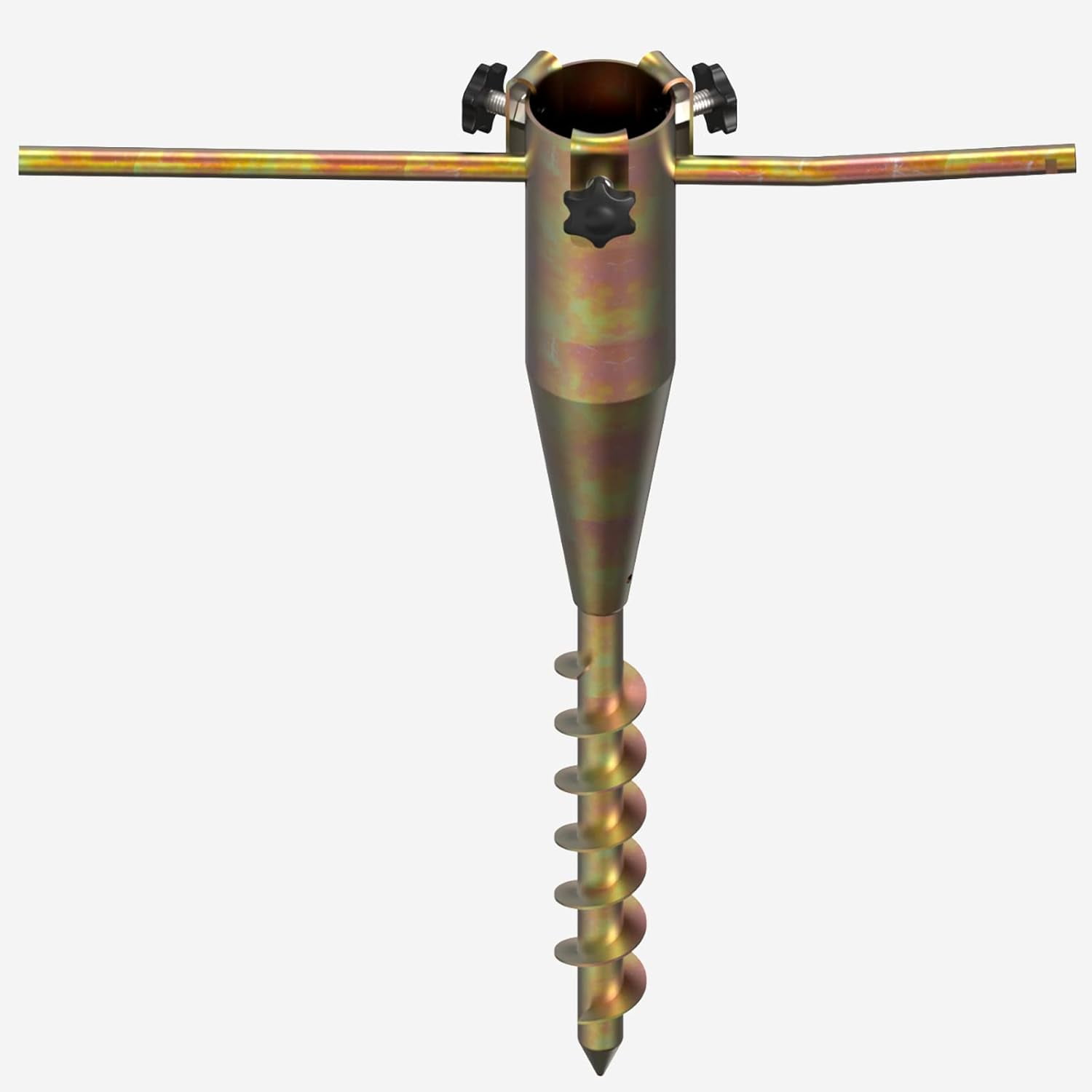 Beach Umbrella Anchor,No Dig Ground Anchor with 5-Spiral Screw,Umbrella Sand Anchor,Rust Free ...