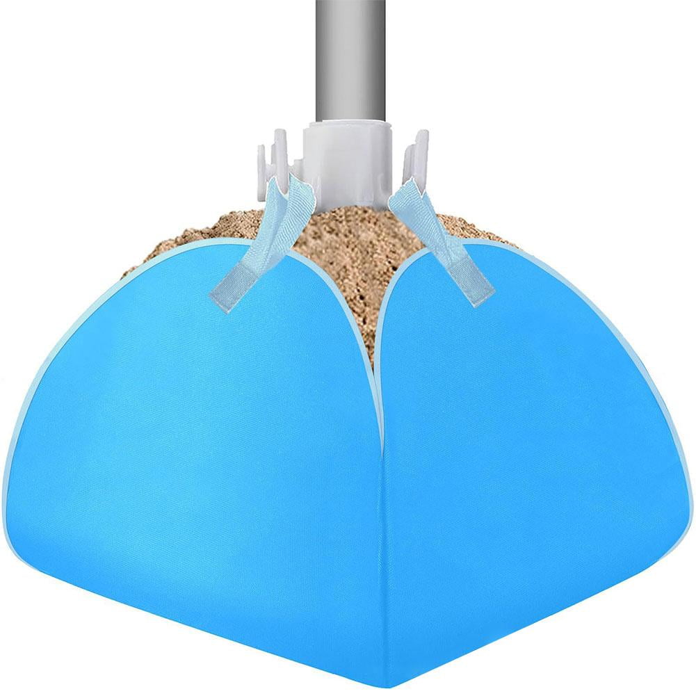 Beach Umbrella Base Weight Bag - Heavy Duty 600D Oxford Cloth Fillable ...