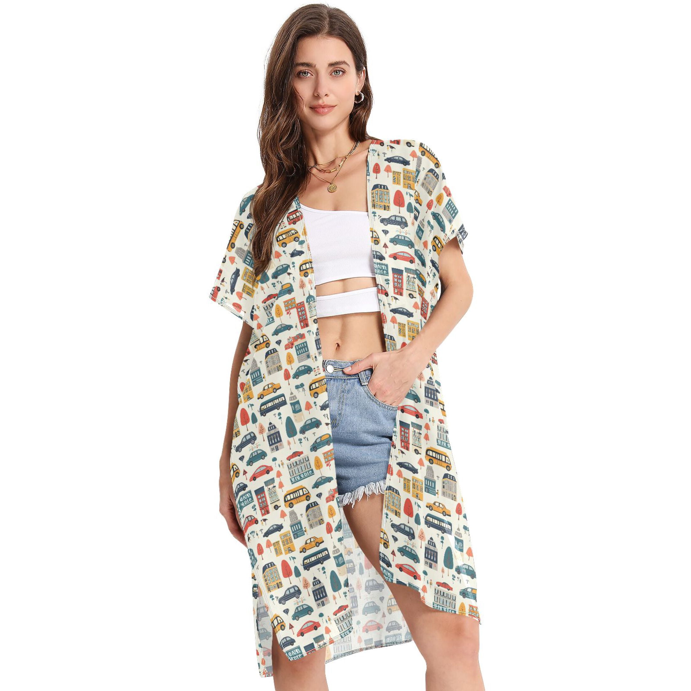 Beach Vacation Clothes Kimono Cardigan Loose Swimsuit Cover Up for ...