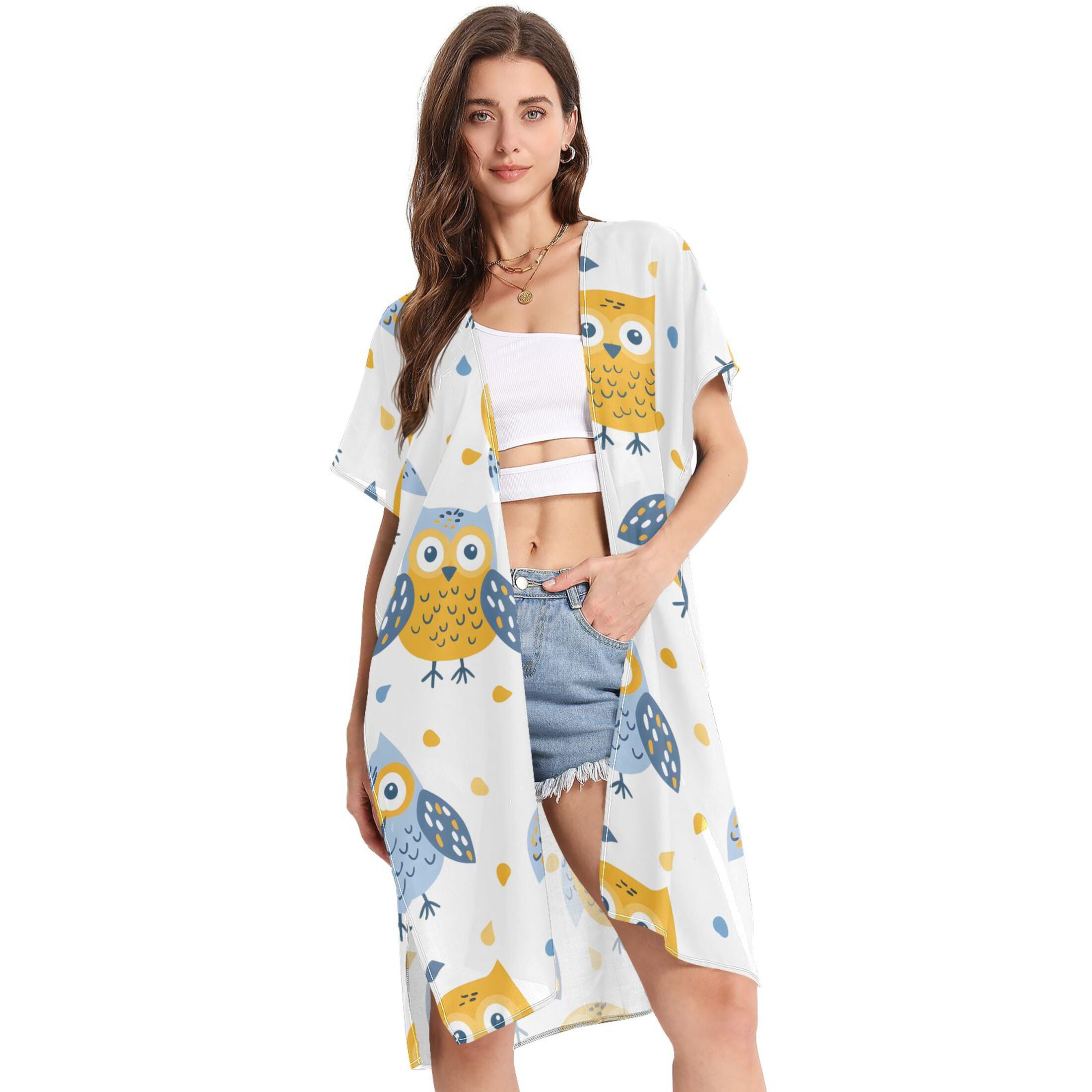 Beach Vacation Clothes Kimono Cardigan Loose Swimsuit Cover Up for ...