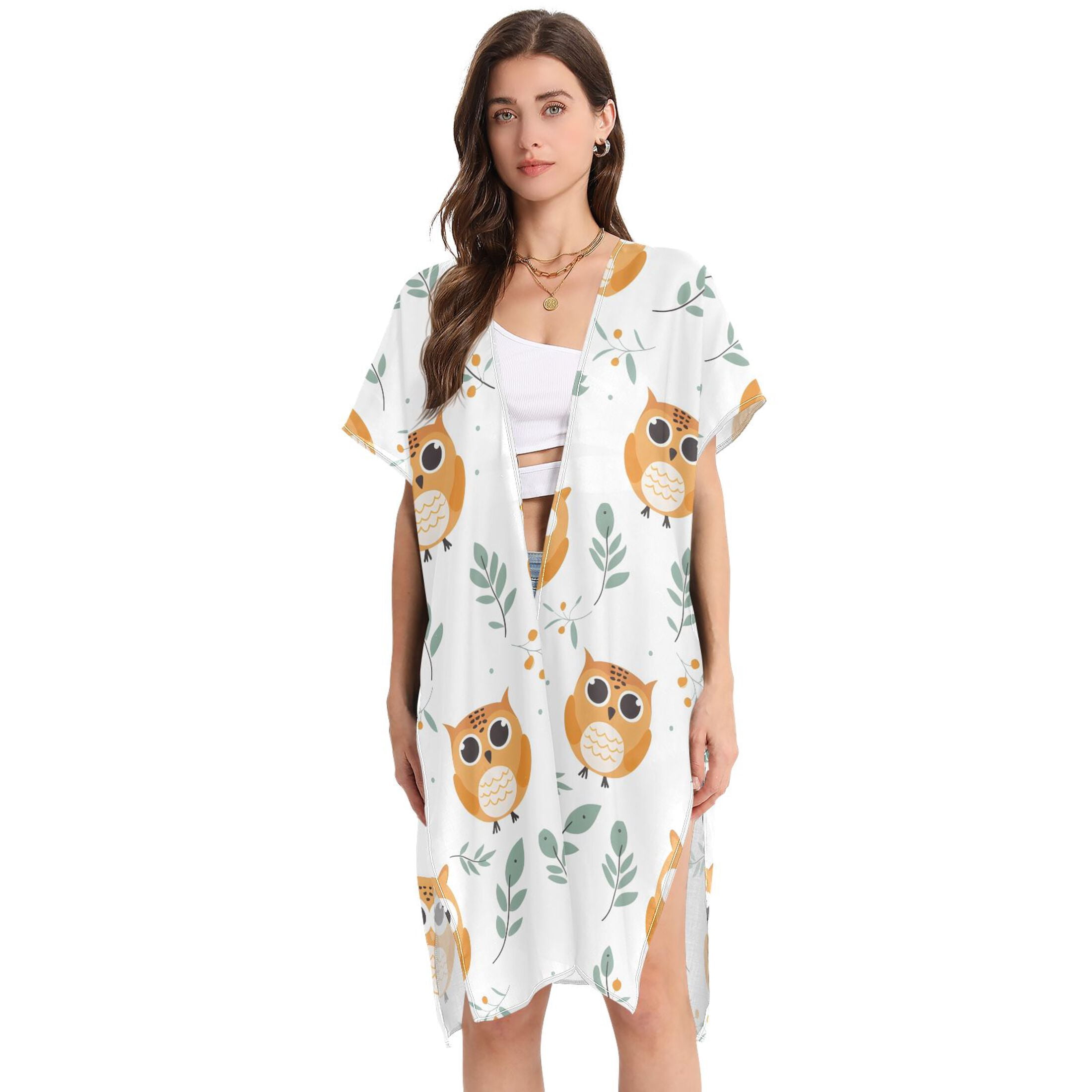Beach Vacation Clothes Kimono Cardigan Loose Swimsuit Cover Up for ...