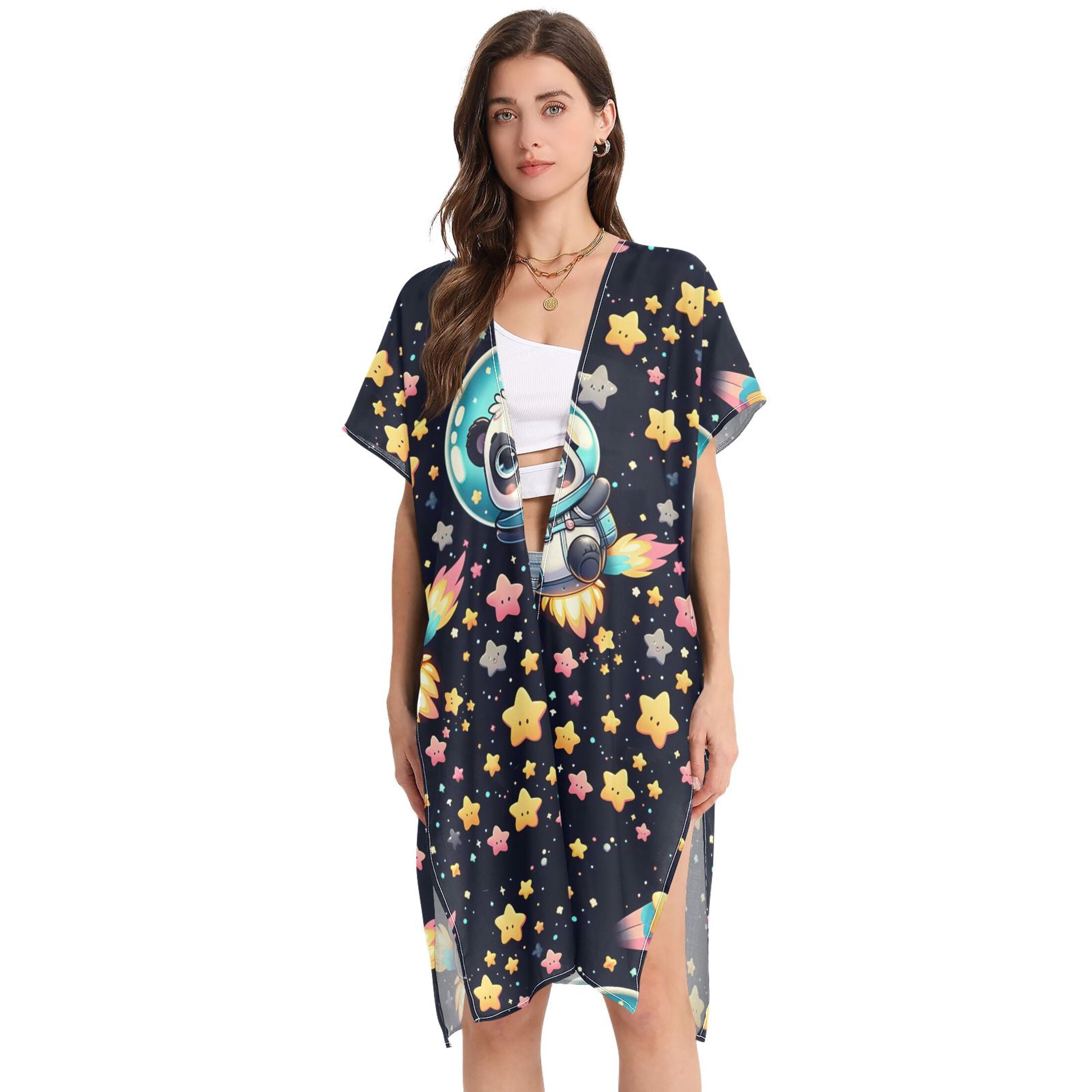Beach Vacation Clothes Kimono Cardigan Loose Swimsuit Cover Up for ...