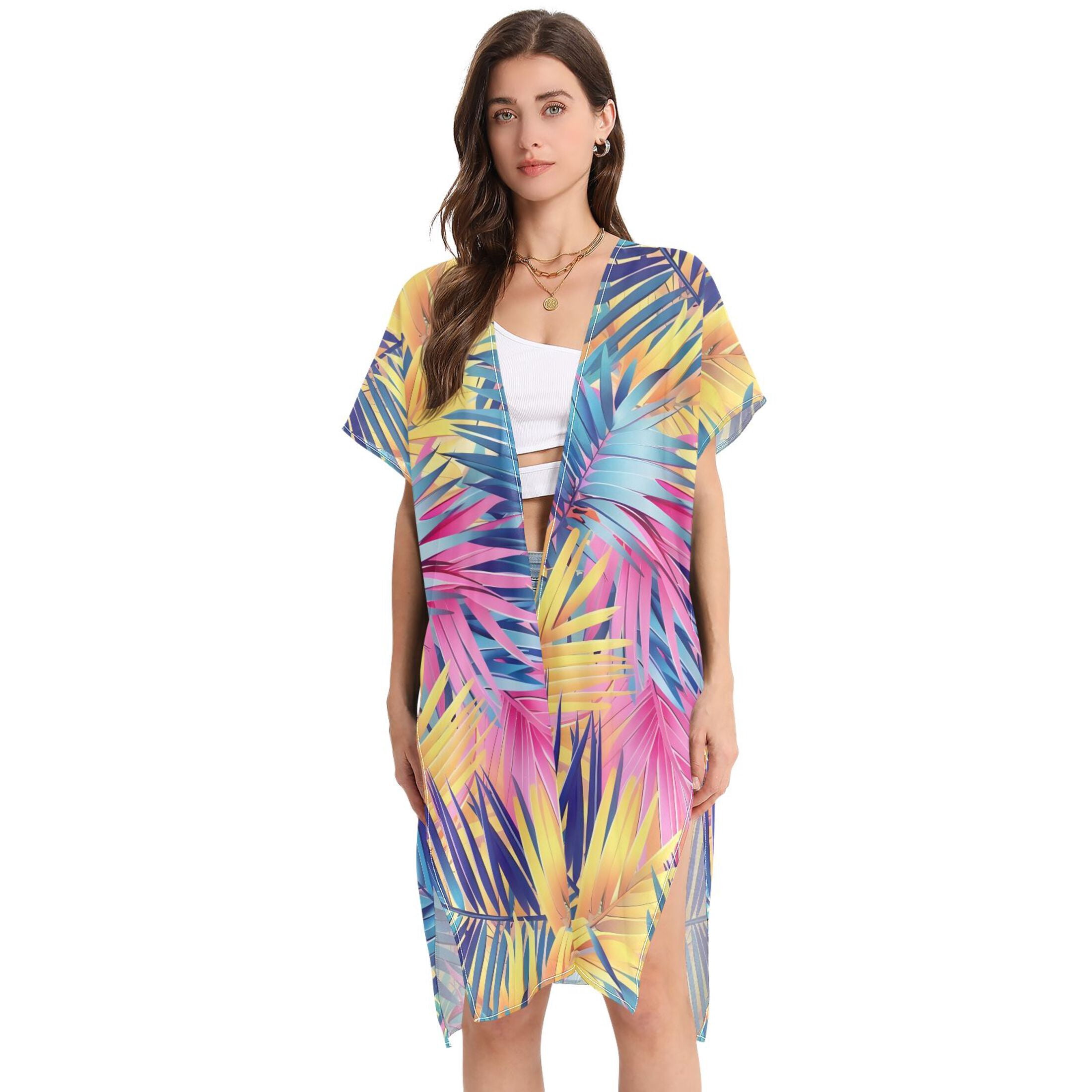 Beach Vacation Clothes Kimono Cardigan Loose Swimsuit Cover Up for ...