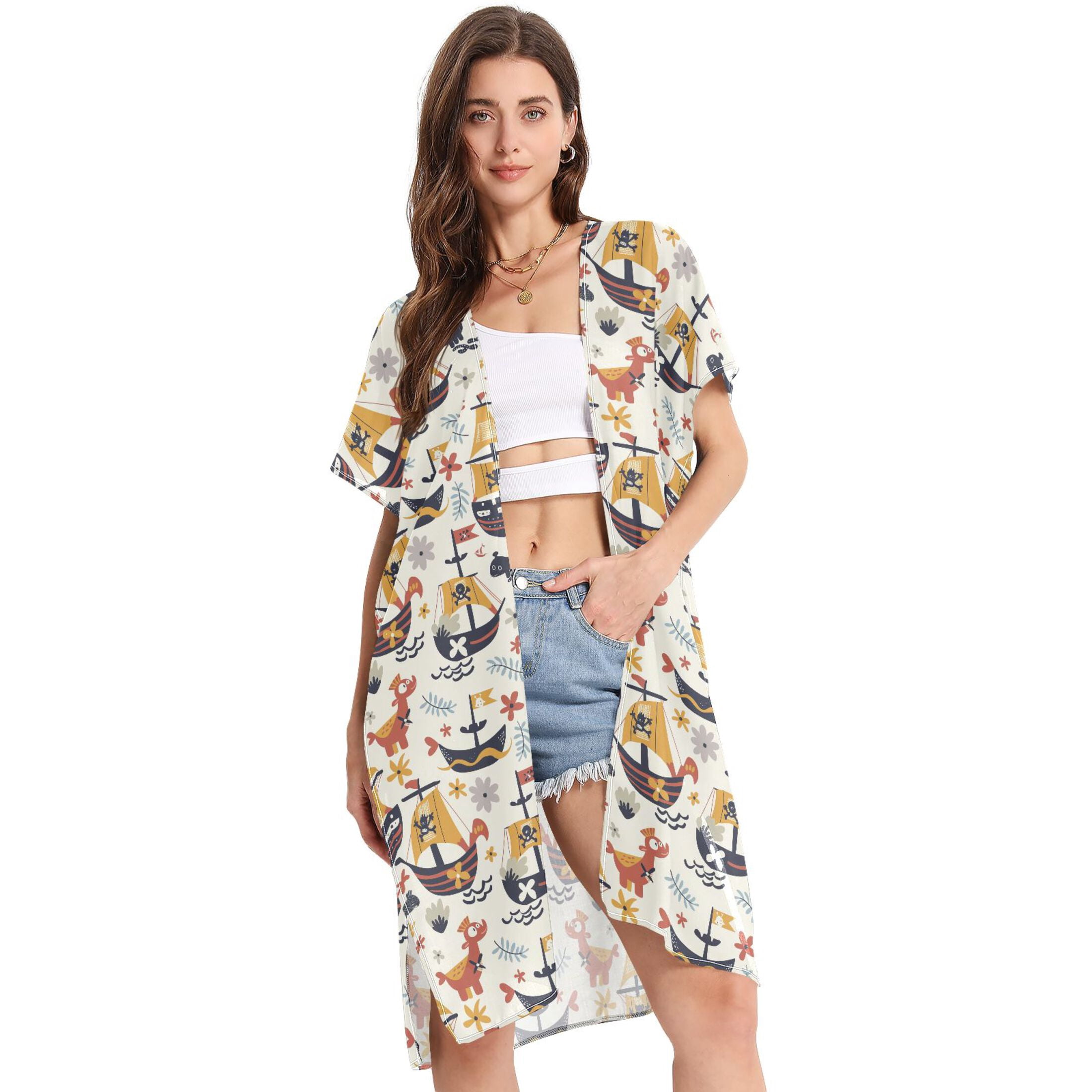 Beach Vacation Clothes Kimono Cardigan Loose Swimsuit Cover Up for ...