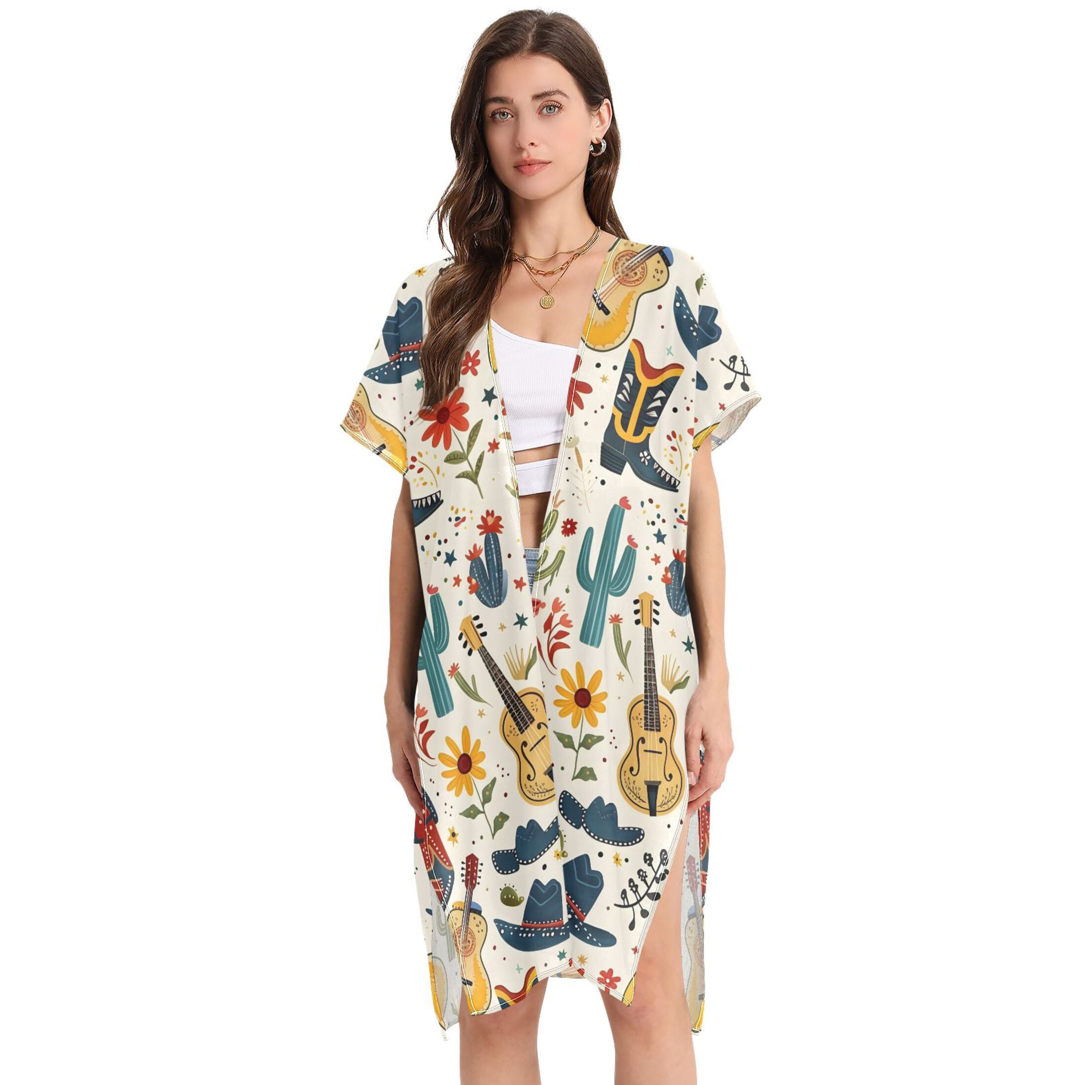 Beach Vacation Clothes Kimono Cardigan Loose Swimsuit Cover Up for ...