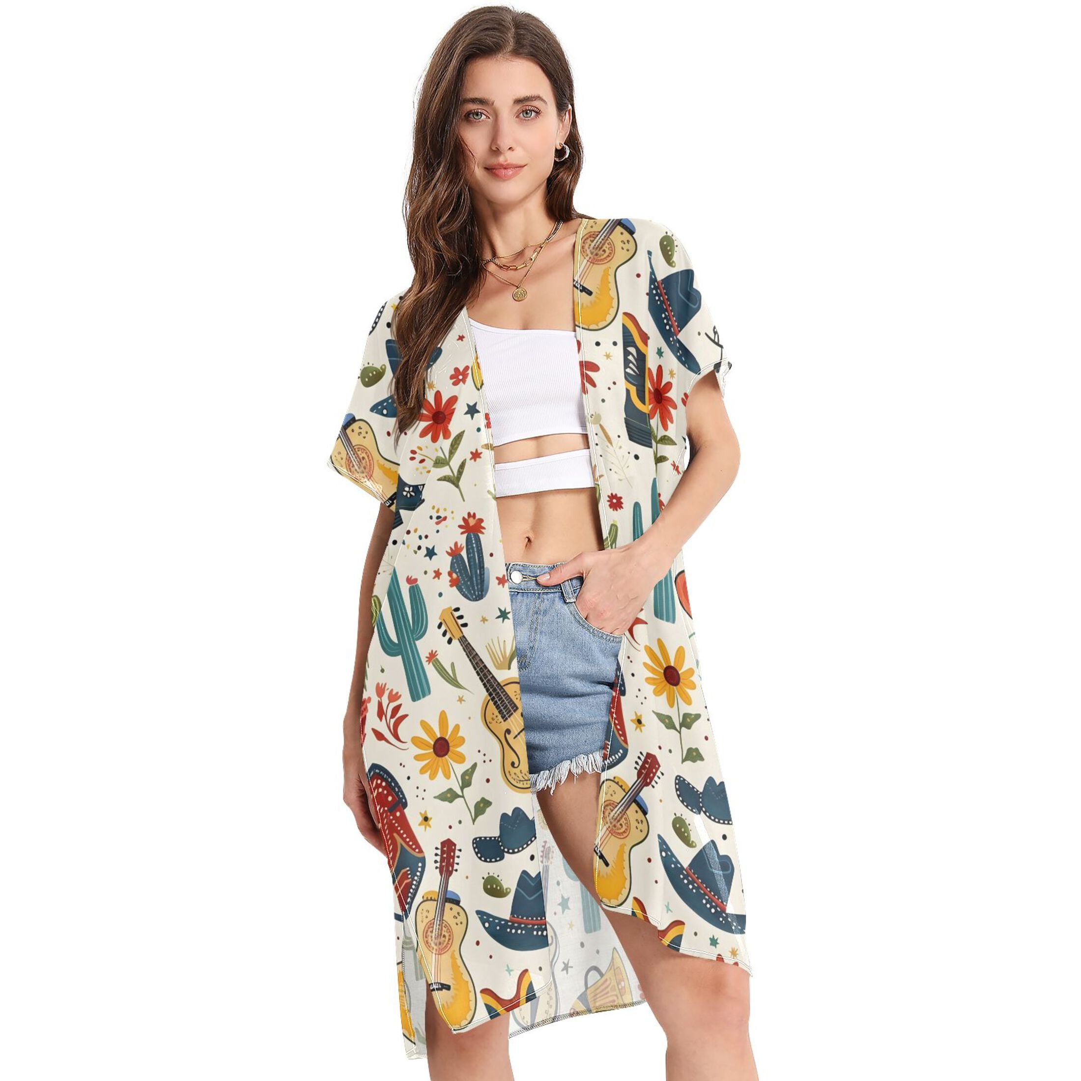 Beach Vacation Clothes Kimono Cardigan Loose Swimsuit Cover Up for ...