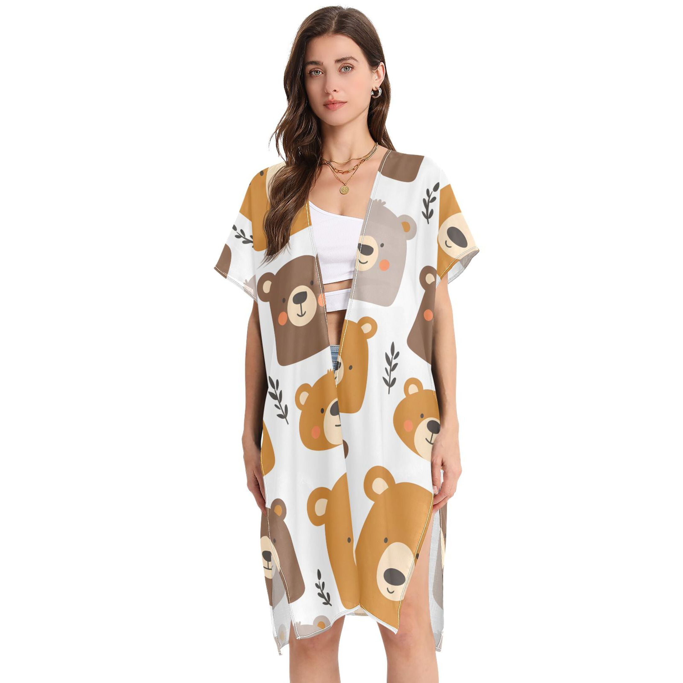Beach Vacation Clothes Kimono Cardigan Loose Swimsuit Cover Up for ...