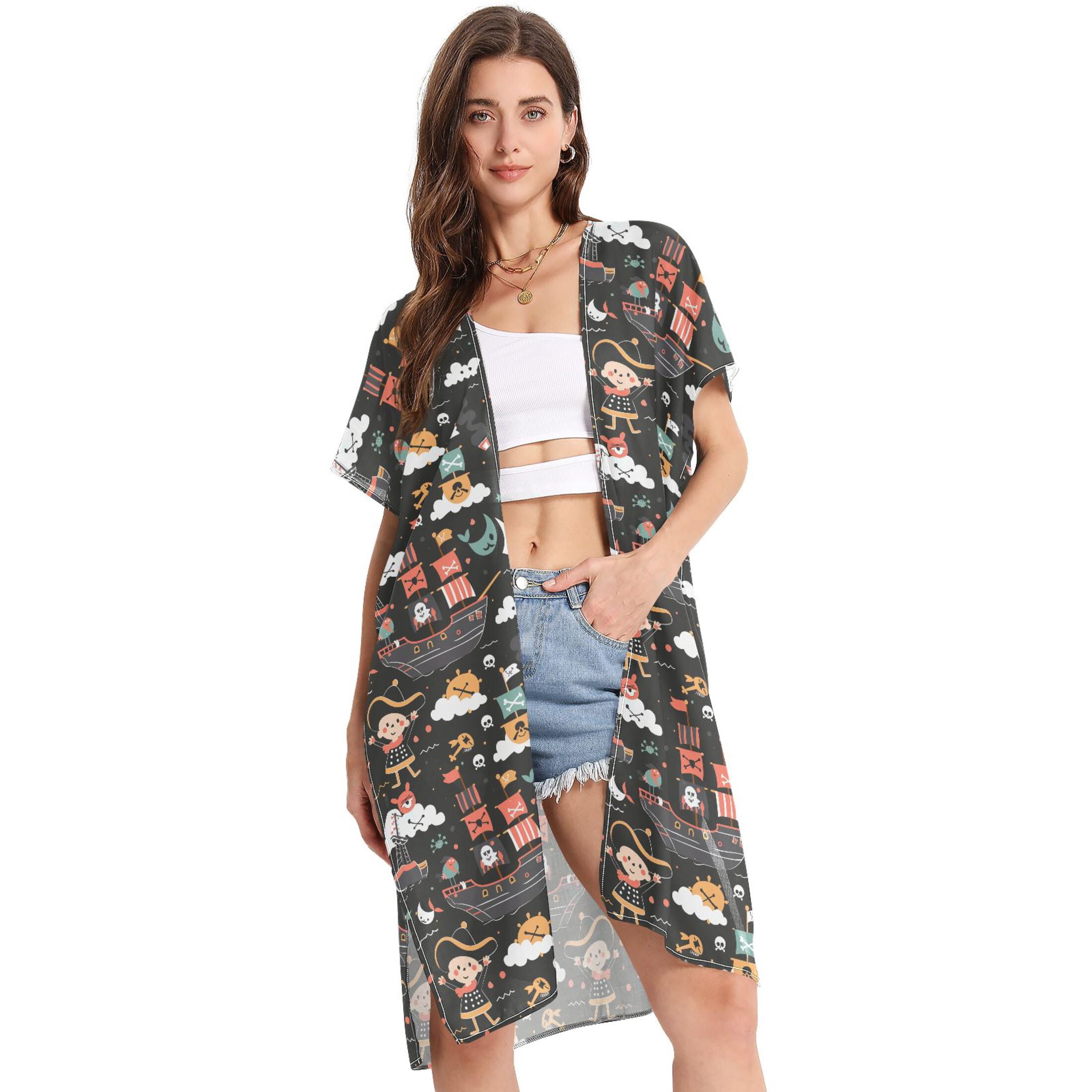 Beach Vacation Clothes Kimono Cardigan Loose Swimsuit Cover Up for ...