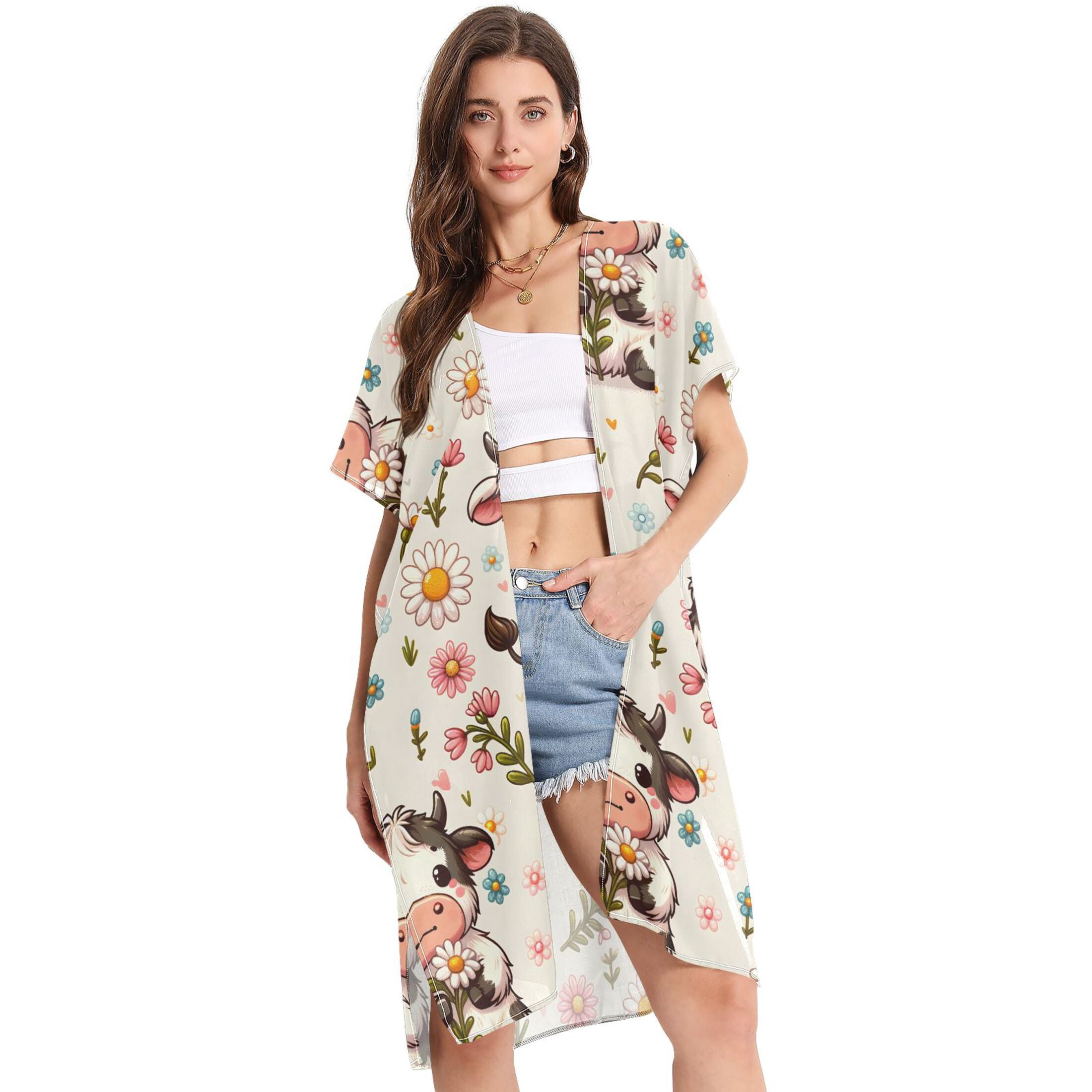 Beach Vacation Clothes Kimono Cardigan Loose Swimsuit Cover Up for ...
