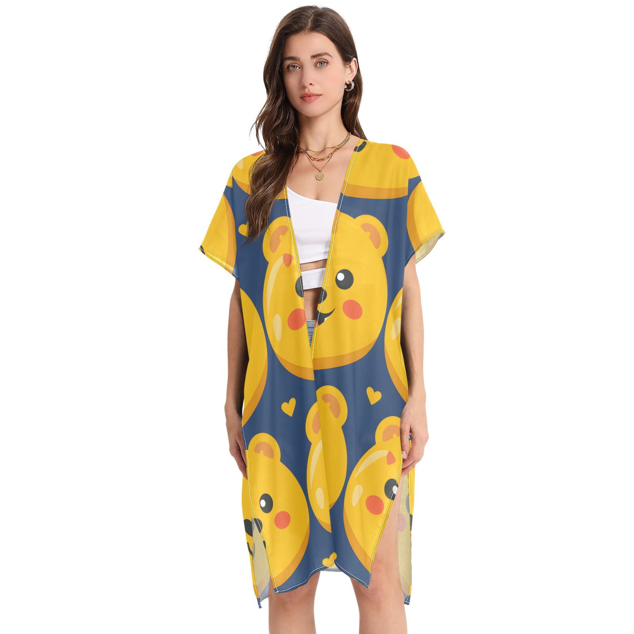 Beach Vacation Clothes Kimono Cardigan Loose Swimsuit Cover Up for ...