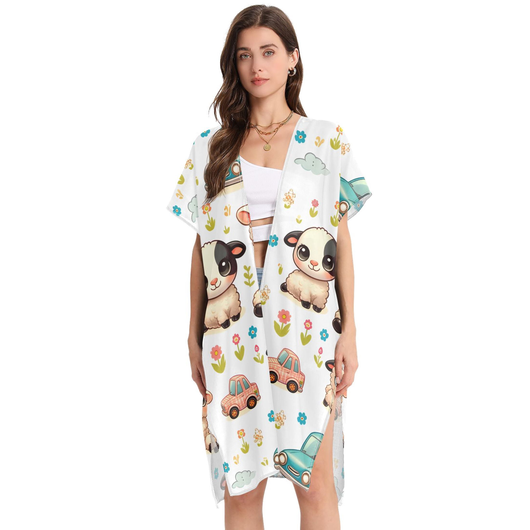 Beach Vacation Clothes Kimono Cardigan Loose Swimsuit Cover Up for ...