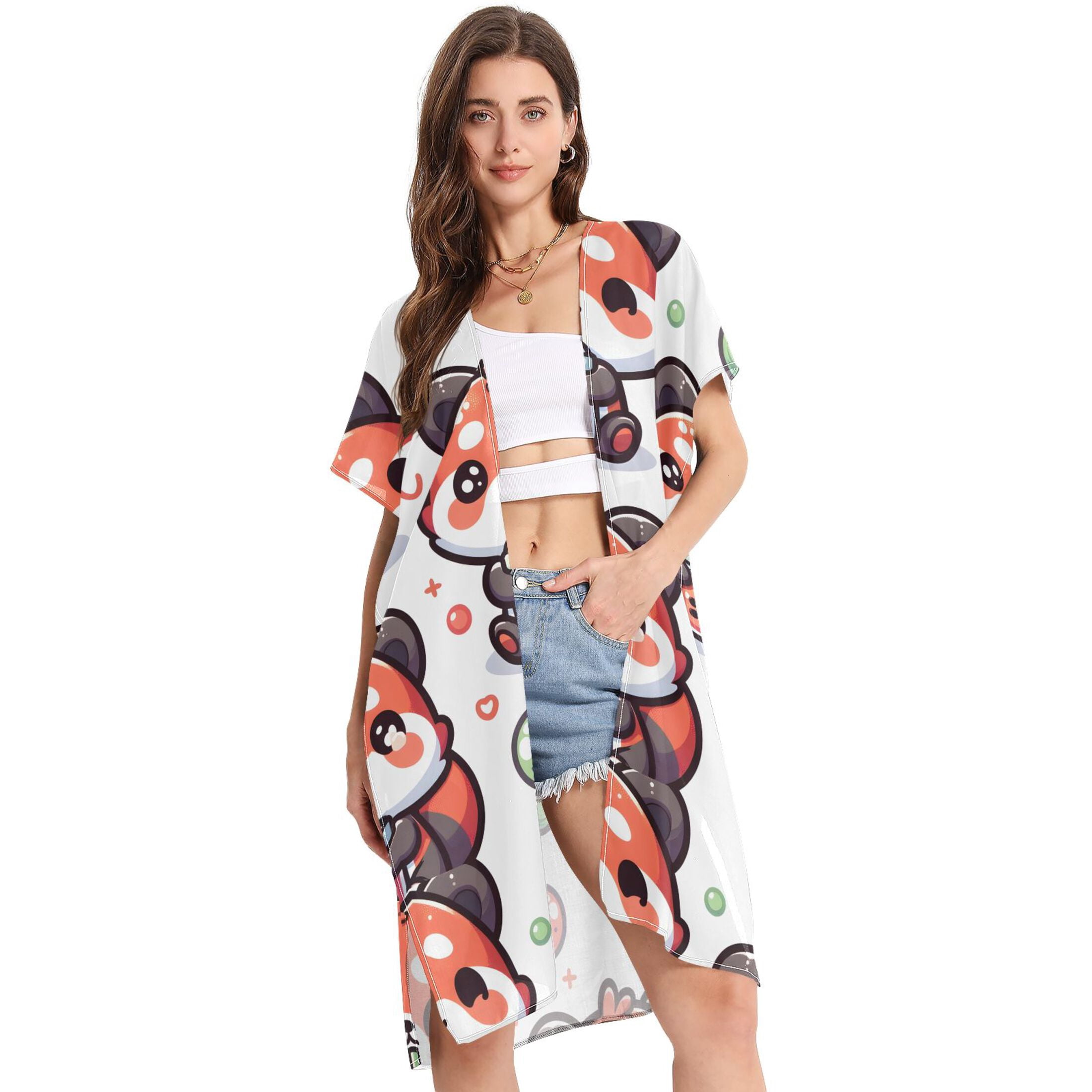 Beach Vacation Clothes Kimono Cardigan Loose Swimsuit Cover Up for ...