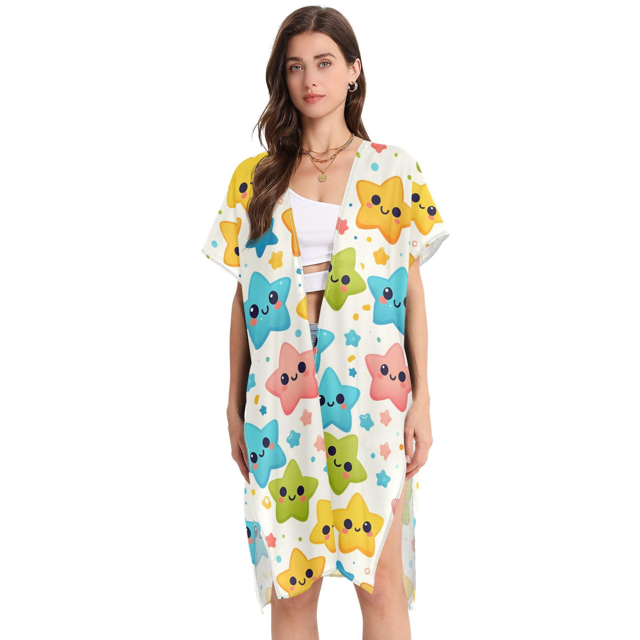 Beach Vacation Clothes Kimono Cardigan Loose Swimsuit Cover Up for ...