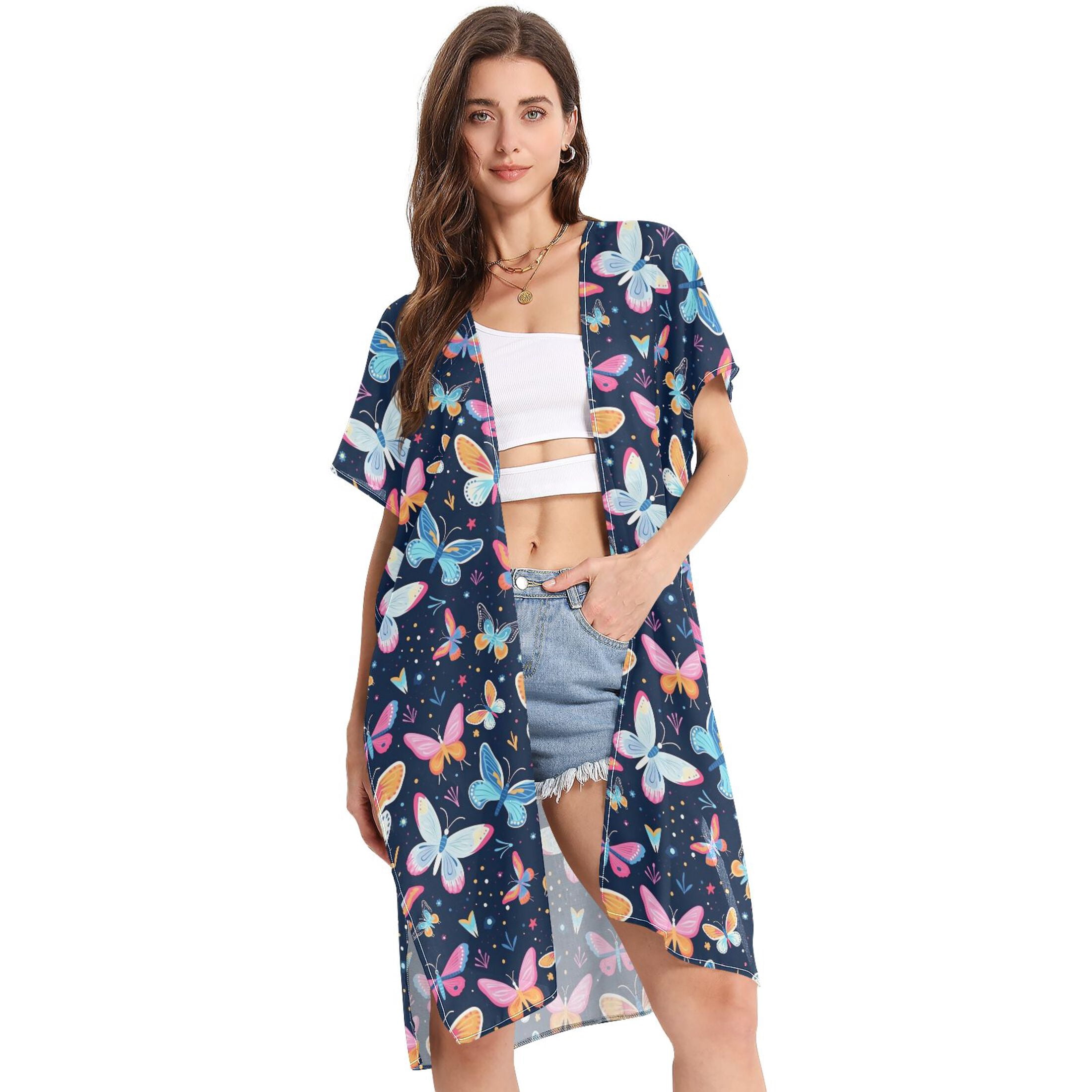 Beach Vacation Clothes Kimono Cardigan Loose Swimsuit Cover Up for ...