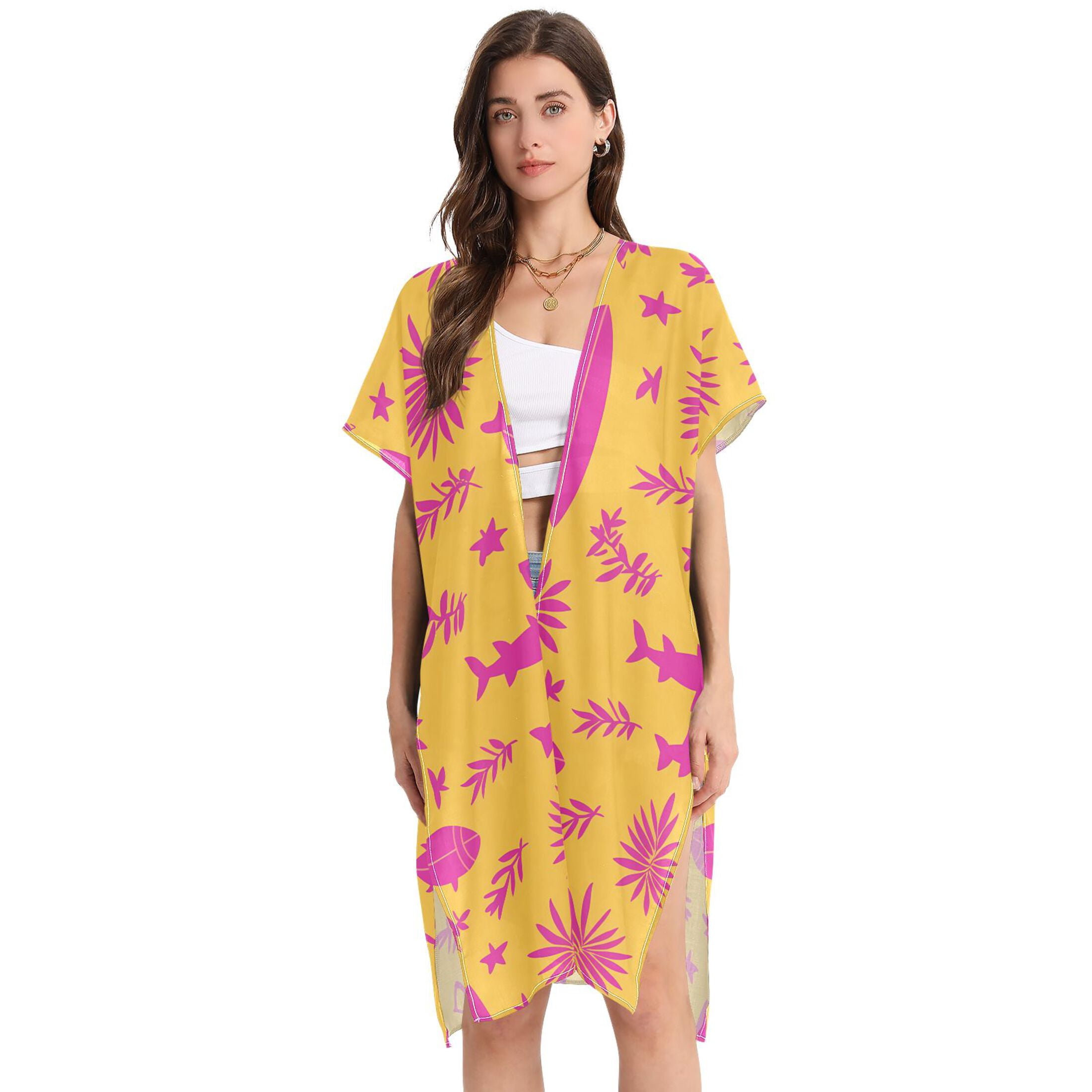 Beach Vacation Clothes Kimono Cardigan Loose Swimsuit Cover Up for ...