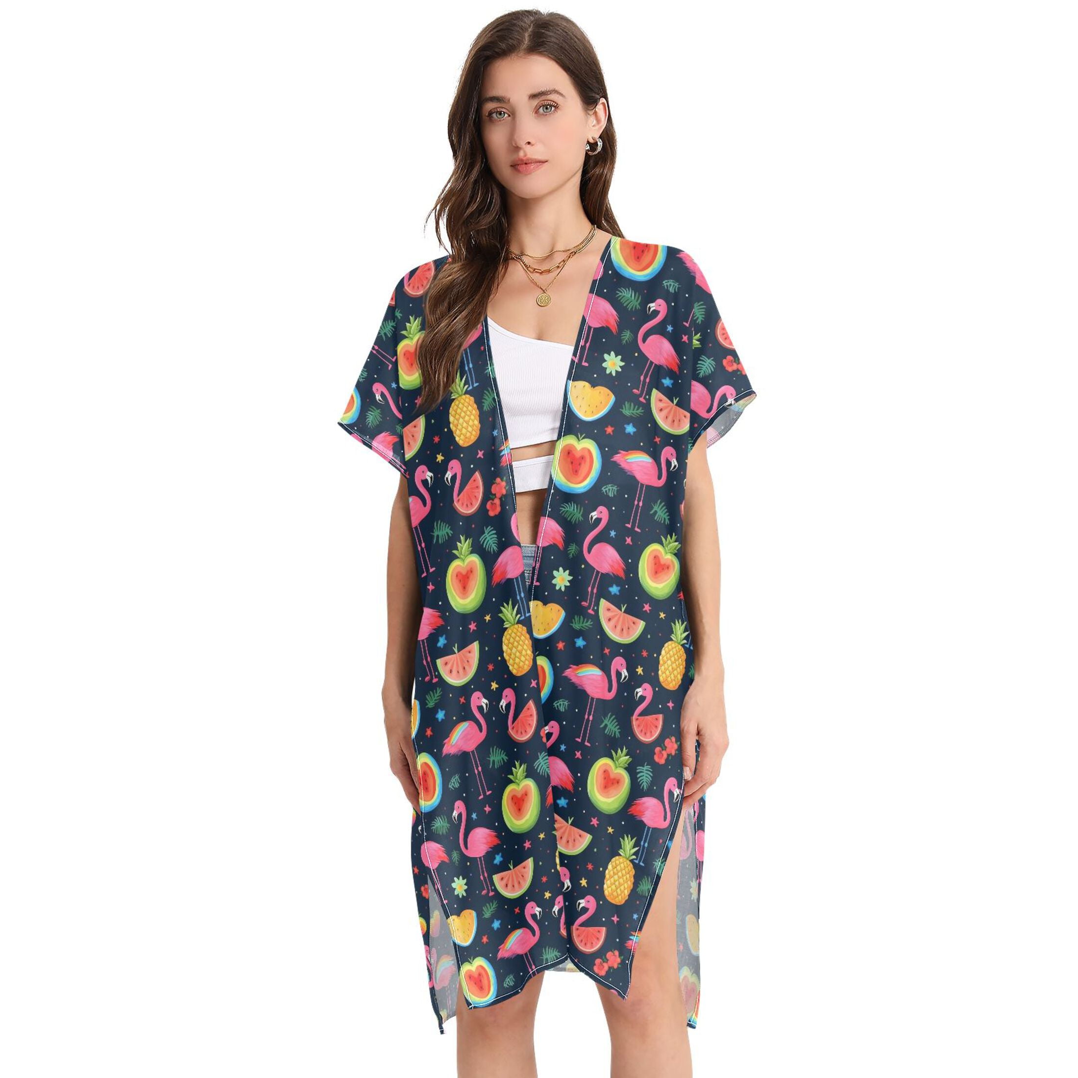 Beach Vacation Clothes Kimono Cardigan Loose Swimsuit Cover Up for ...