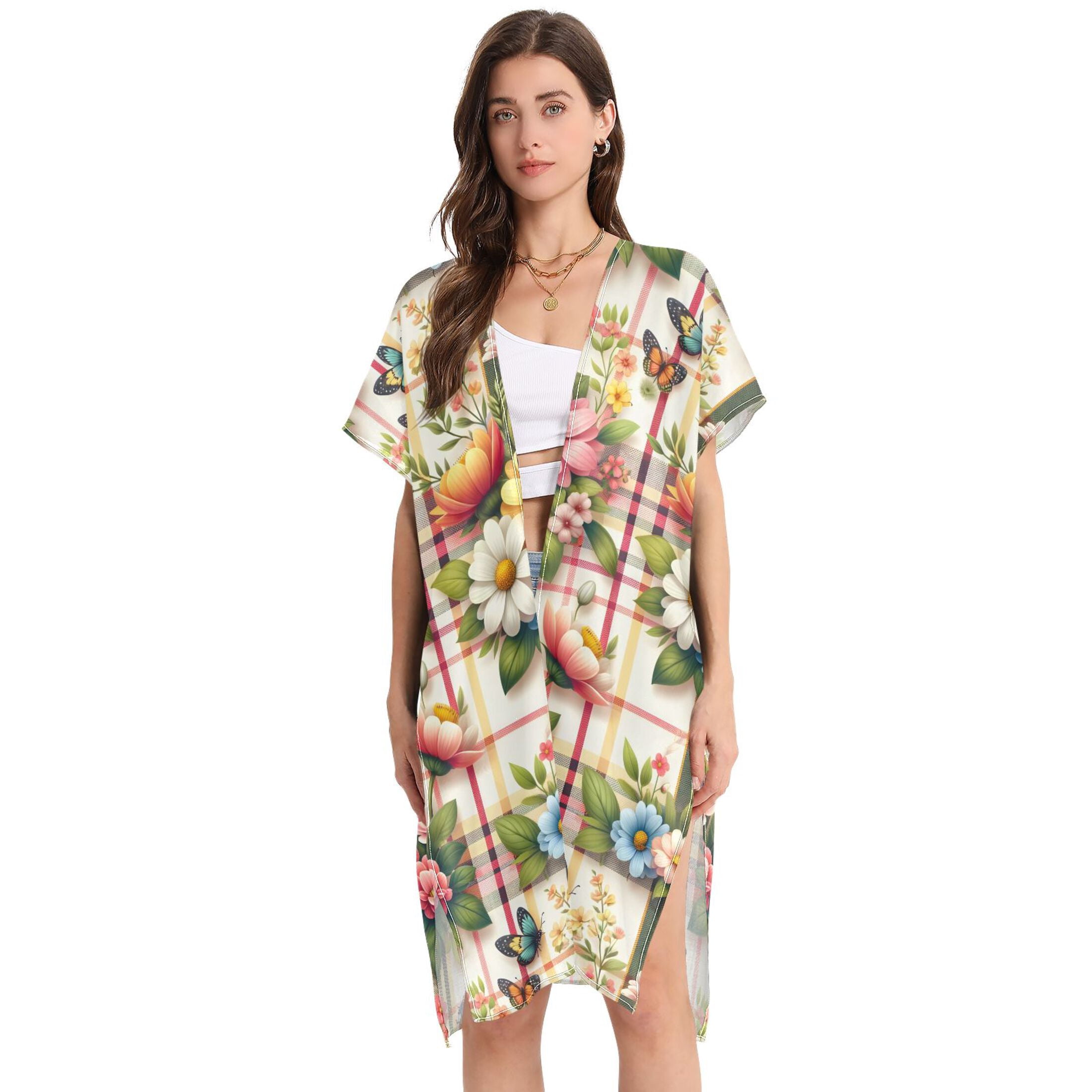 Beach Vacation Clothes Kimono Cardigan Loose Swimsuit Cover Up for ...