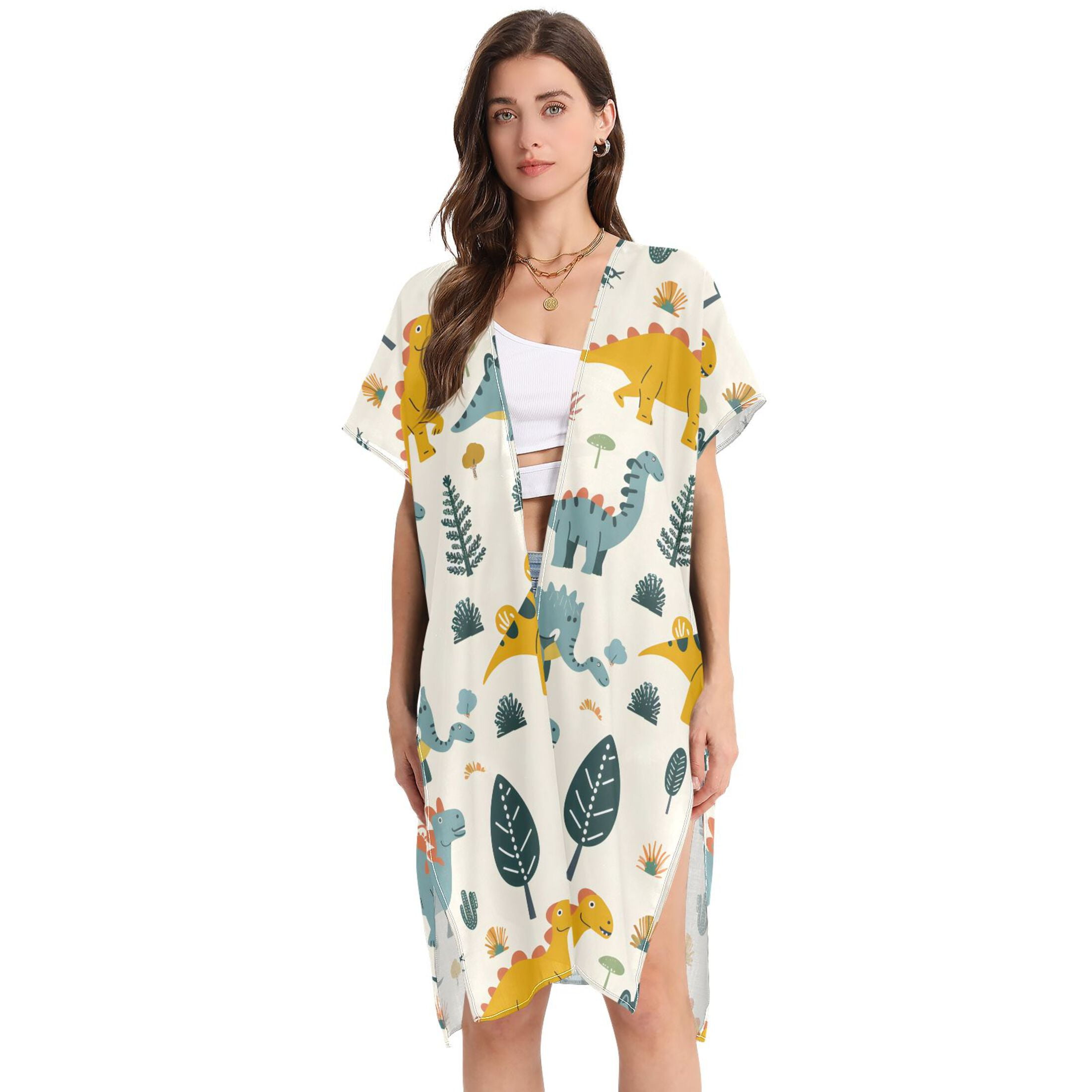 Beach Vacation Clothes Kimono Cardigan Loose Swimsuit Cover Up for ...