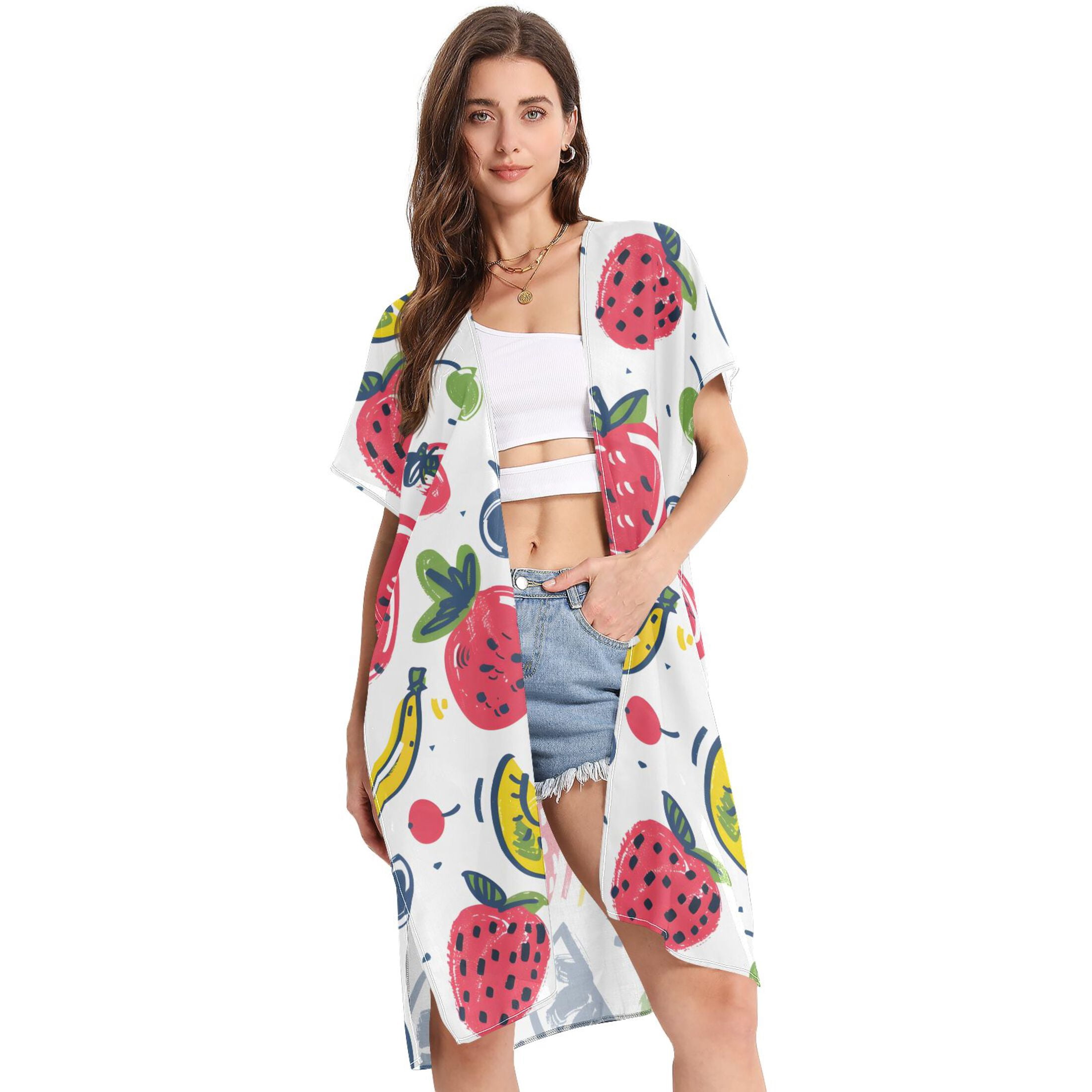 Beach Vacation Clothes Kimono Cardigan Loose Swimsuit Cover Up for ...