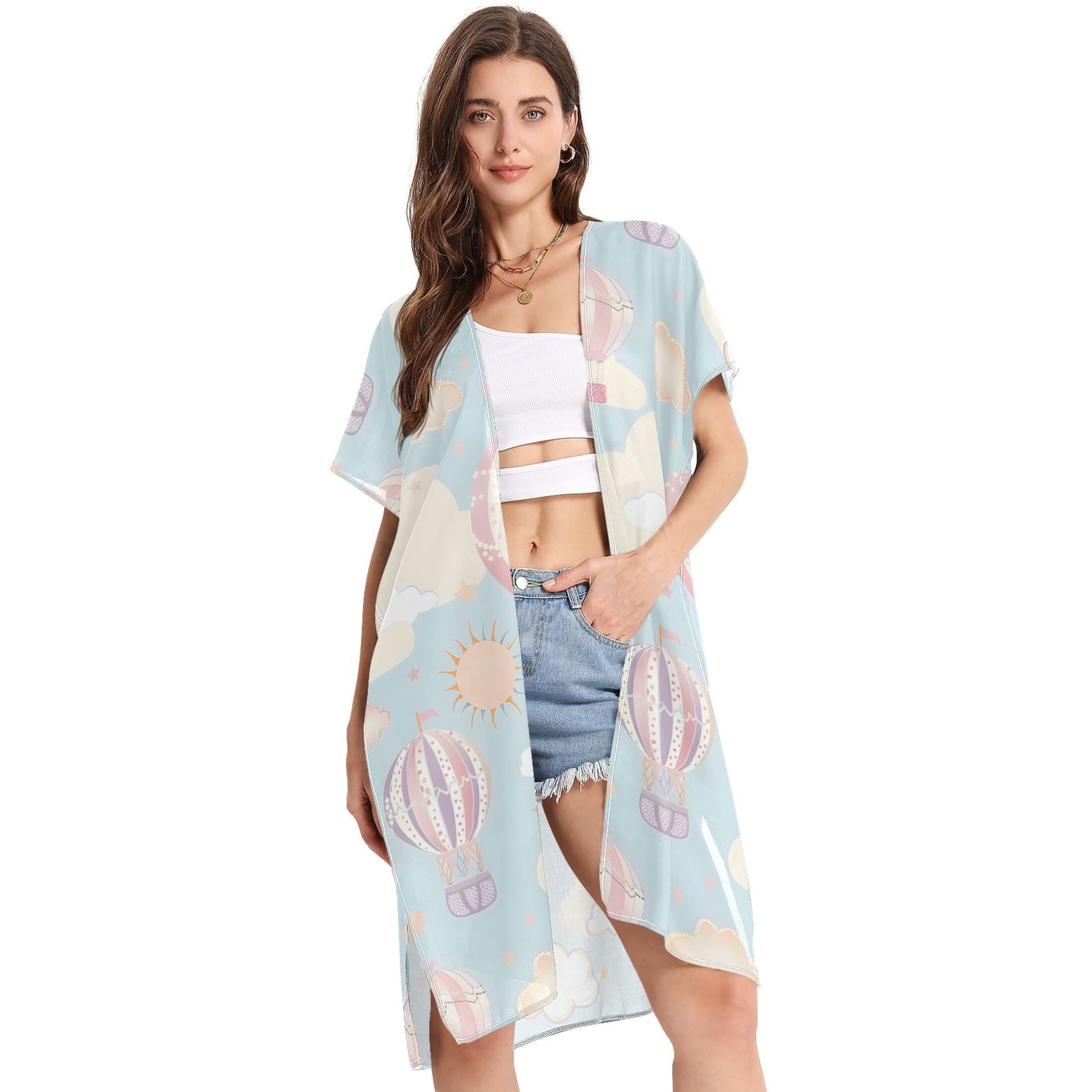 Beach Vacation Clothes Kimono Cardigan Loose Swimsuit Cover Up for ...