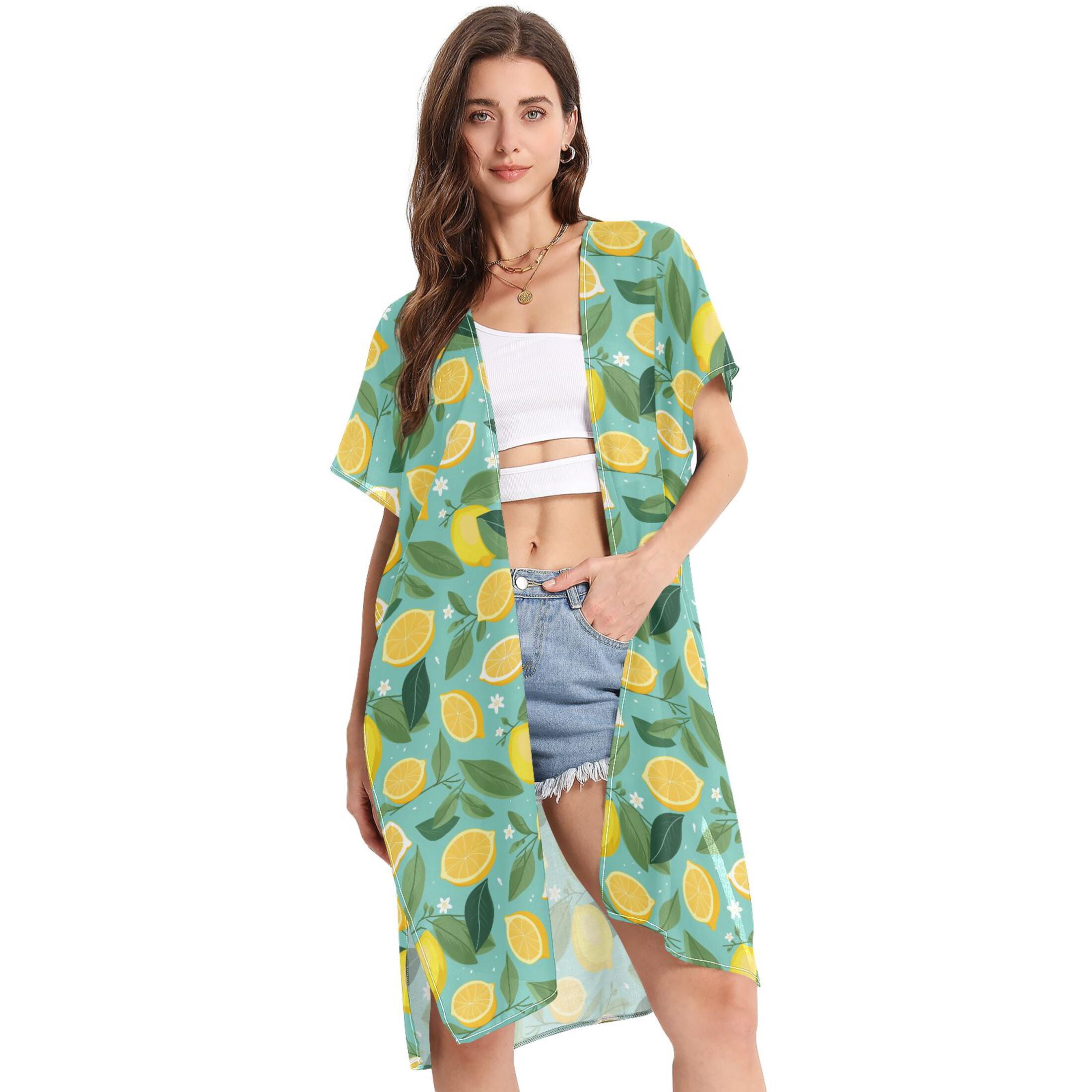 Beach Vacation Clothes Kimono Cardigan Loose Swimsuit Cover Up for ...