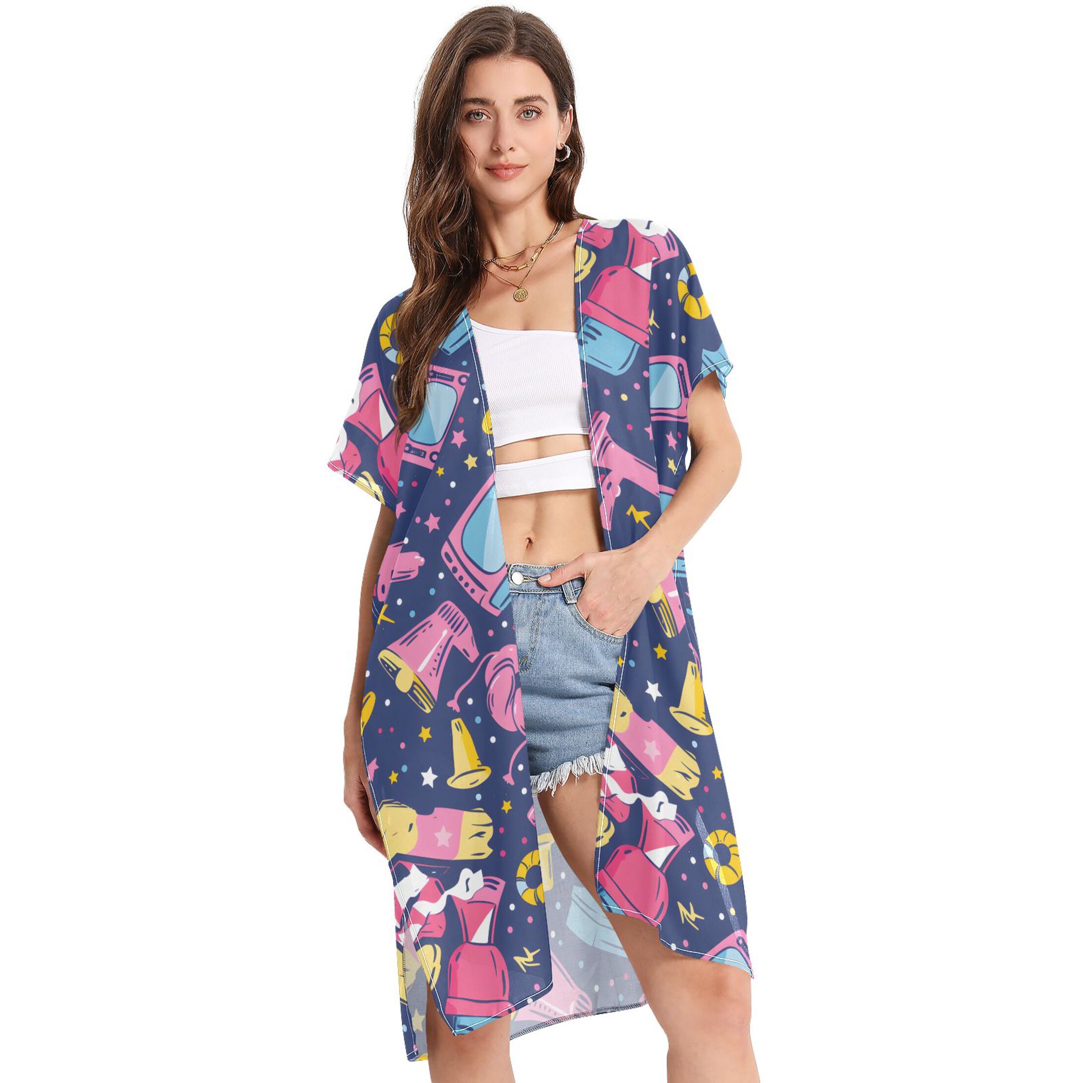 Beach Vacation Clothes Kimono Cardigan Loose Swimsuit Cover Up for ...