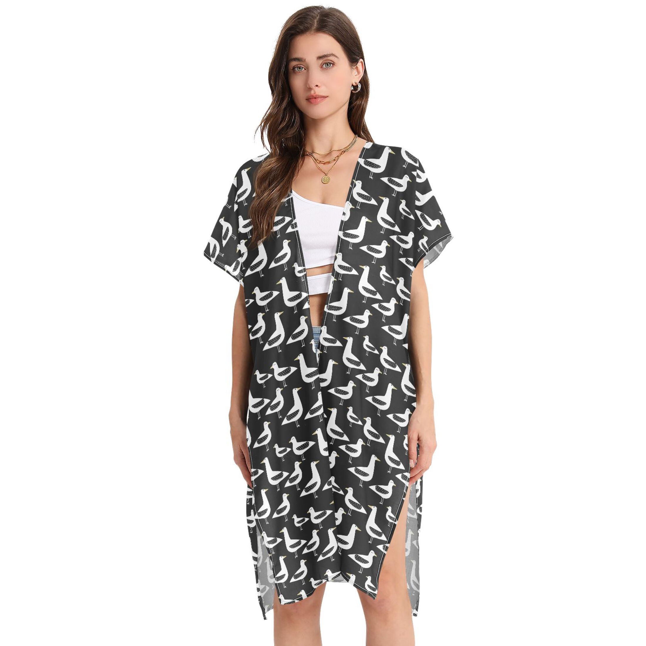 Beach Vacation Clothes Kimono Cardigan Loose Swimsuit Cover Up for ...