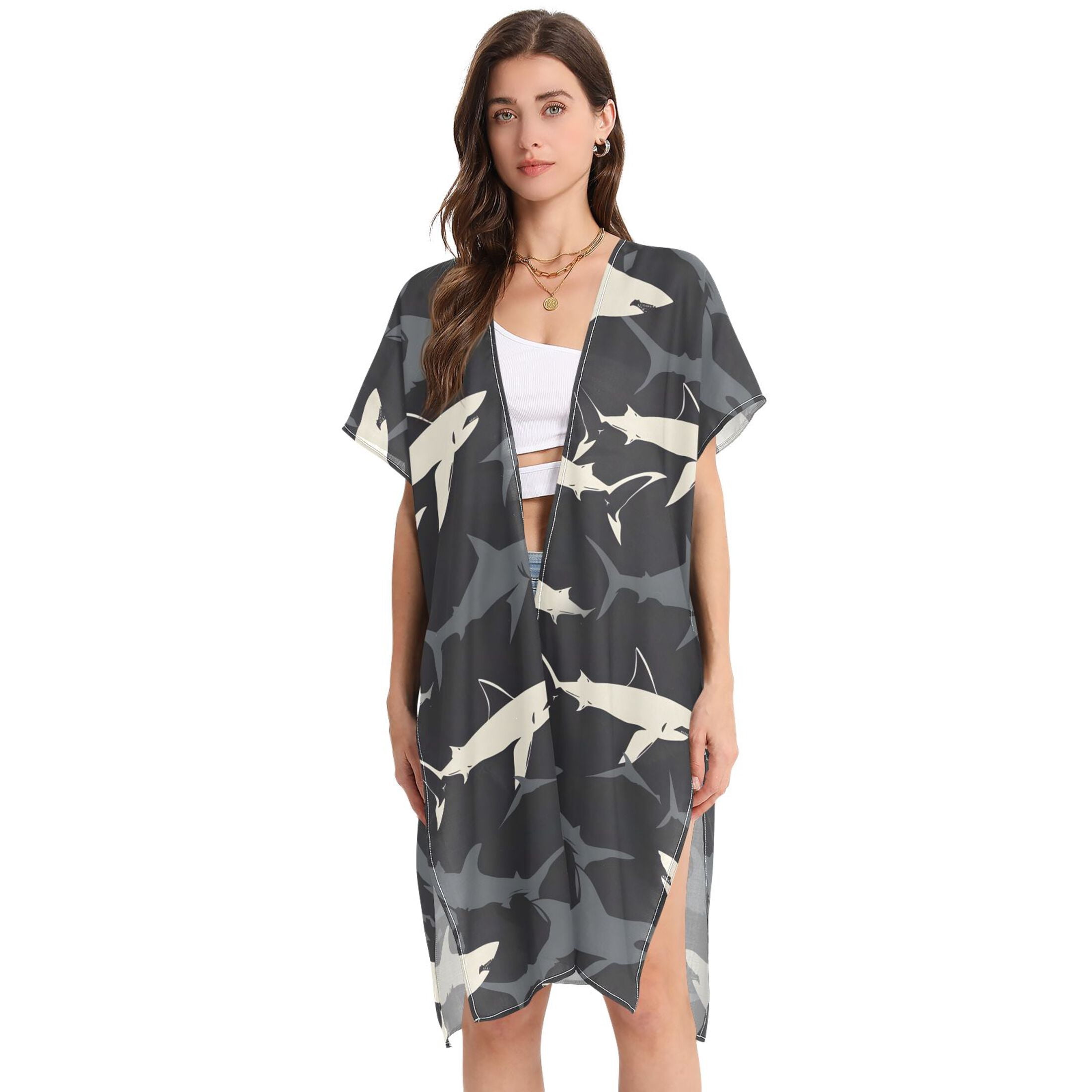 Beach Vacation Clothes Kimono Cardigan Loose Swimsuit Cover Up for ...