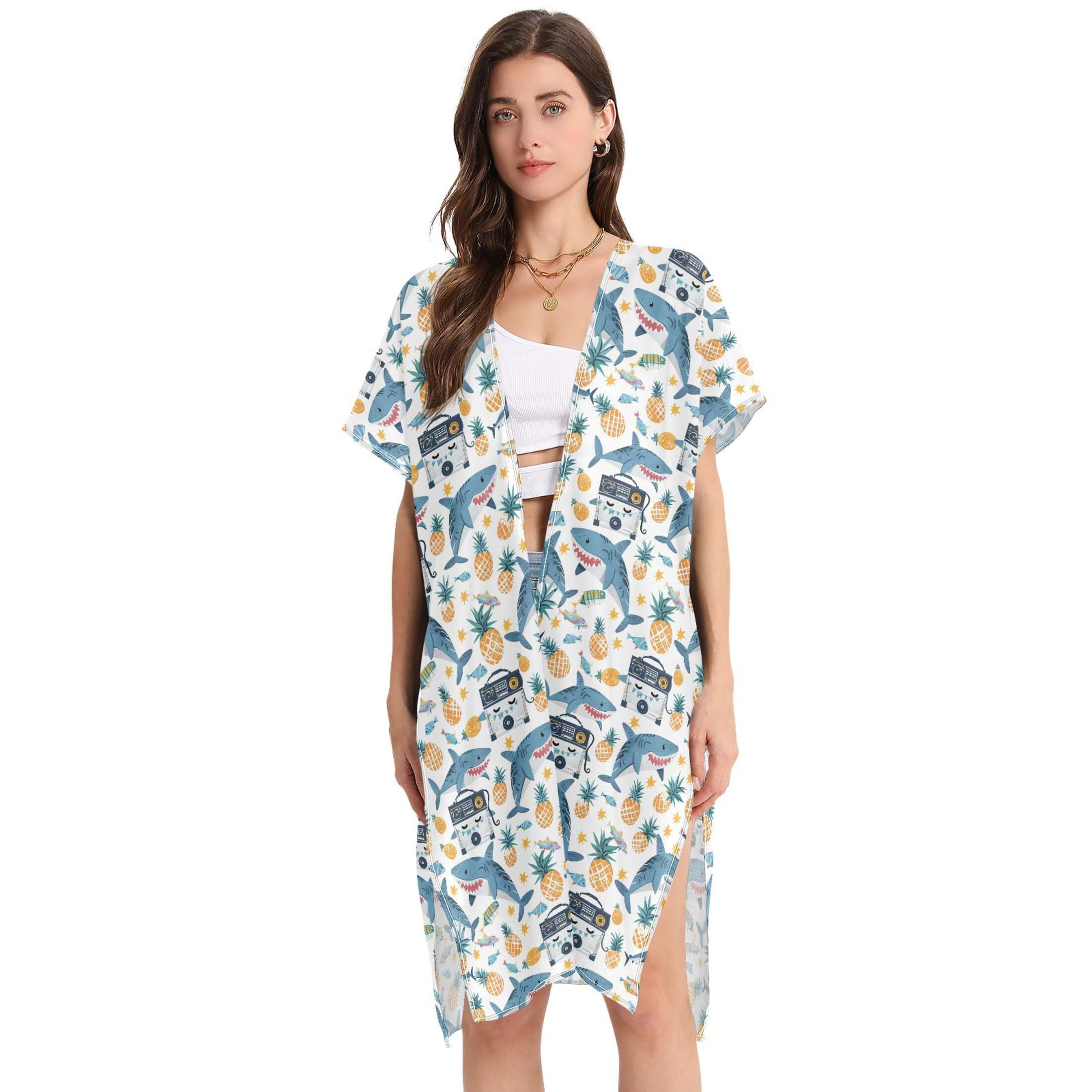 Beach Vacation Clothes Kimono Cardigan Loose Swimsuit Cover Up for ...