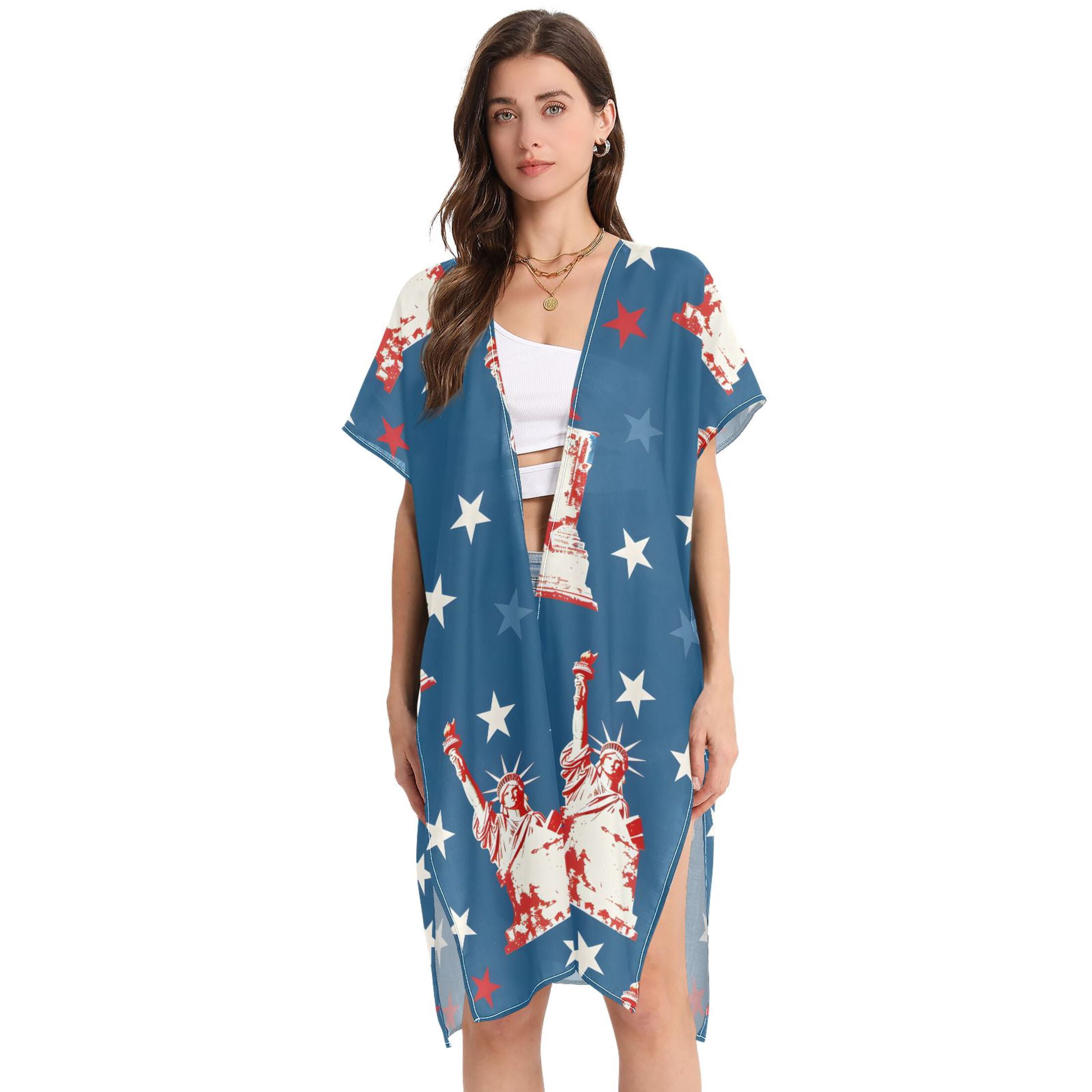 Beach Vacation Clothes Kimono Cardigan Loose Swimsuit Cover Up for ...