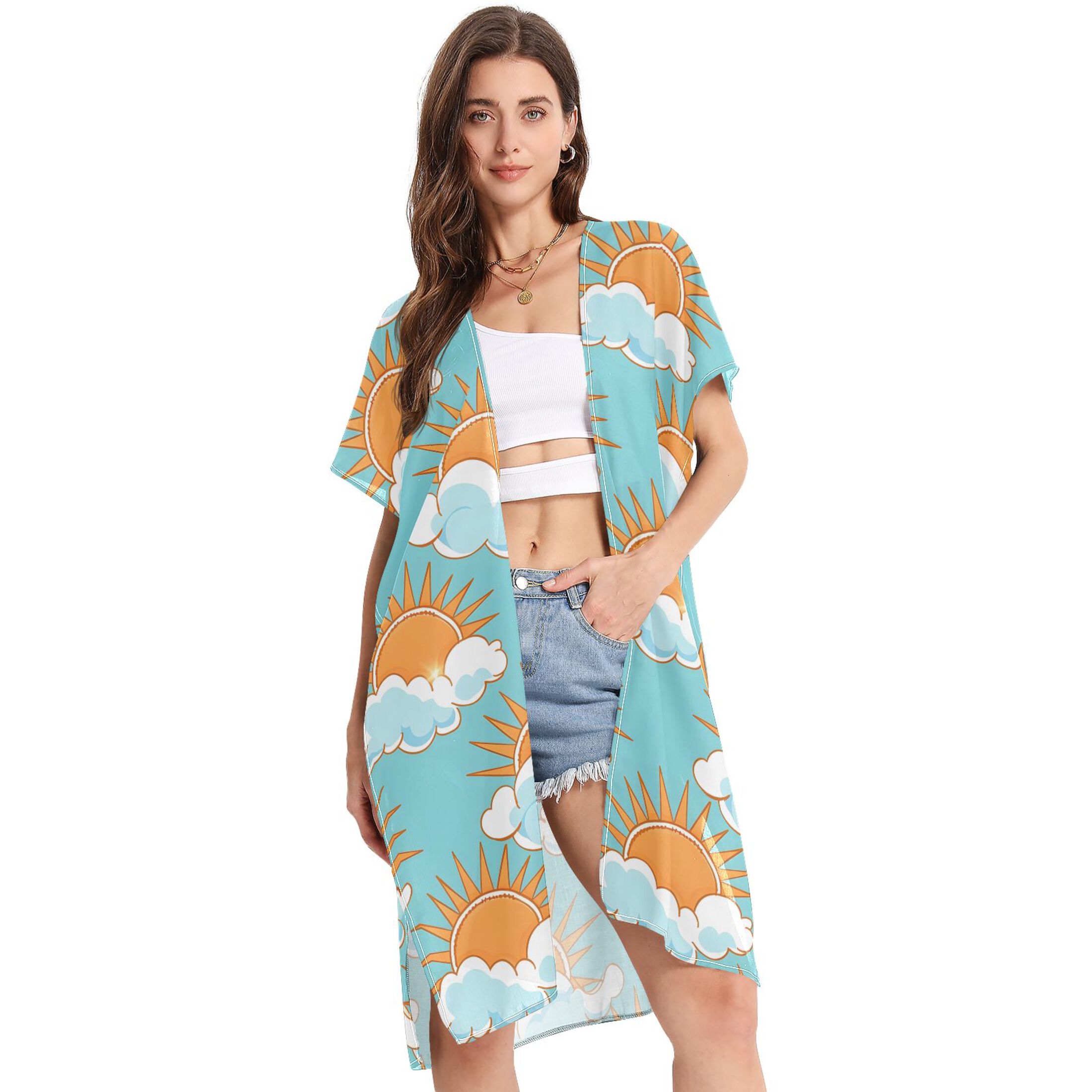 Beach Vacation Clothes Kimono Cardigan Loose Swimsuit Cover Up for ...