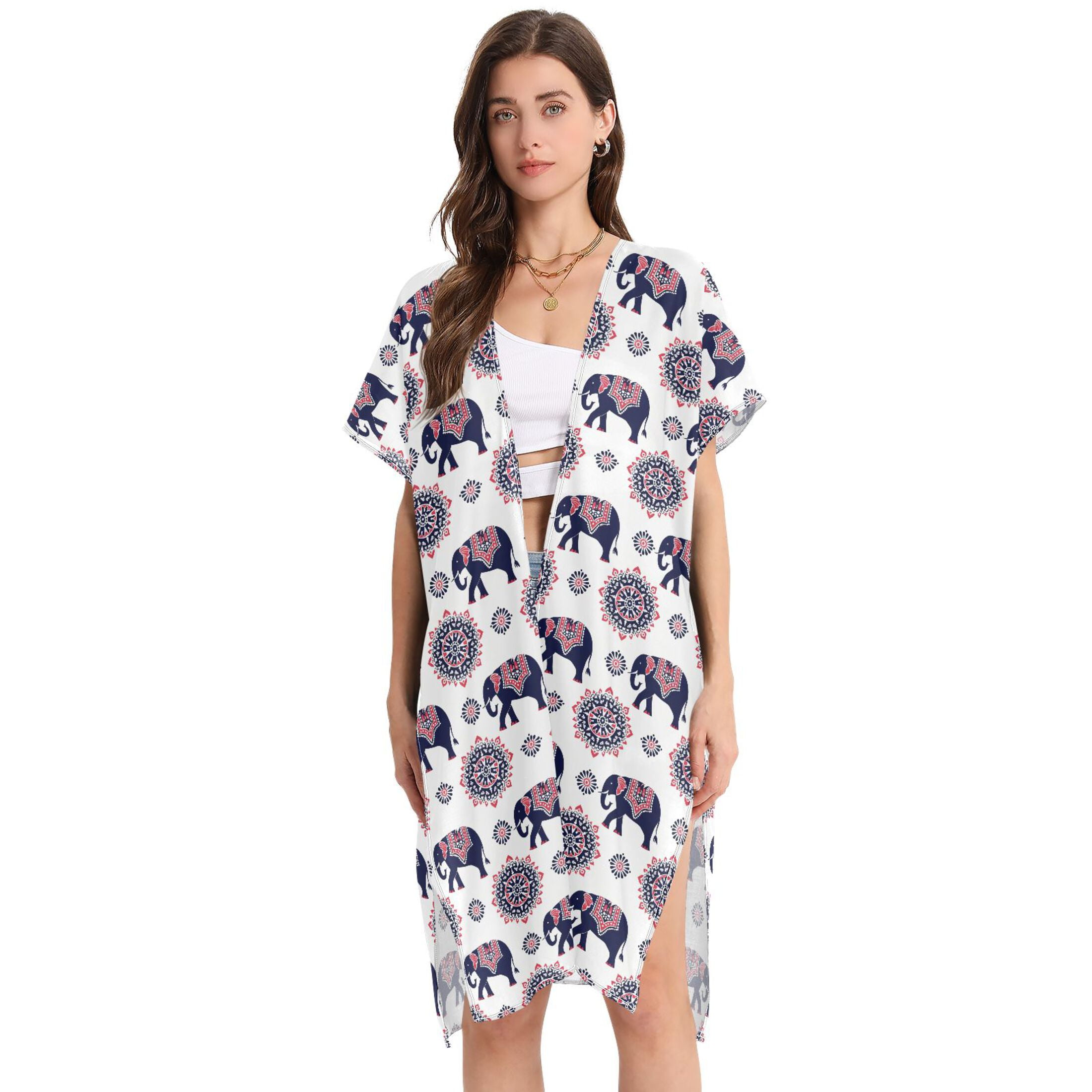 Beach Vacation Clothes Kimono Cardigan Loose Swimsuit Cover Up for ...