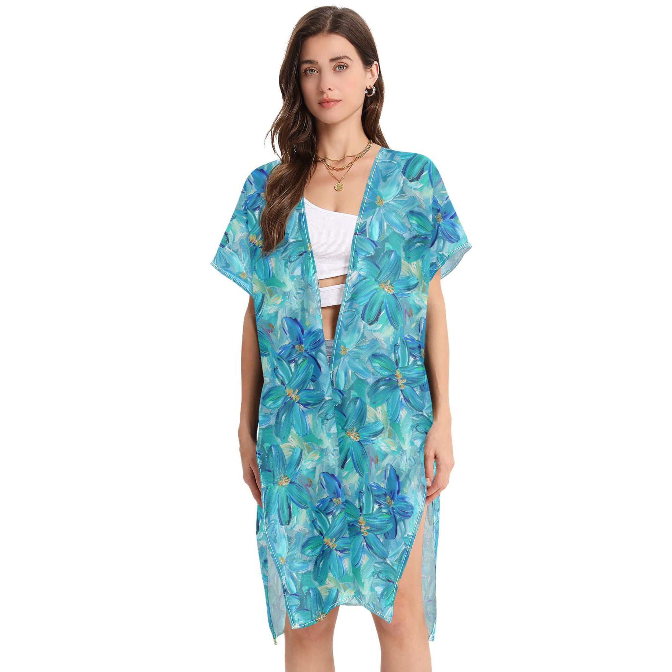 Beach Vacation Clothes Kimono Cardigan Loose Swimsuit Cover Up for ...
