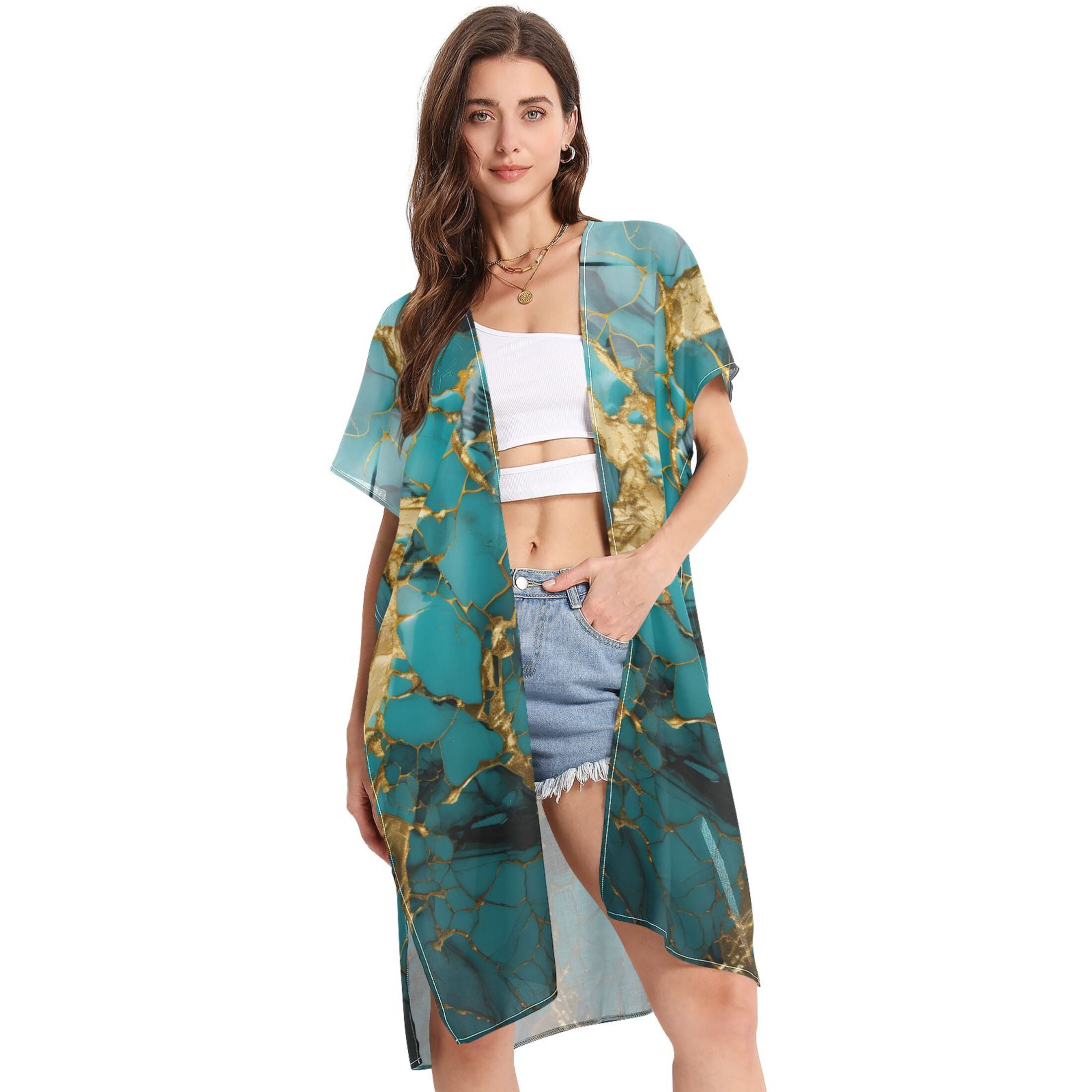 Beach Vacation Clothes Kimono Cardigan Loose Swimsuit Cover Up for ...