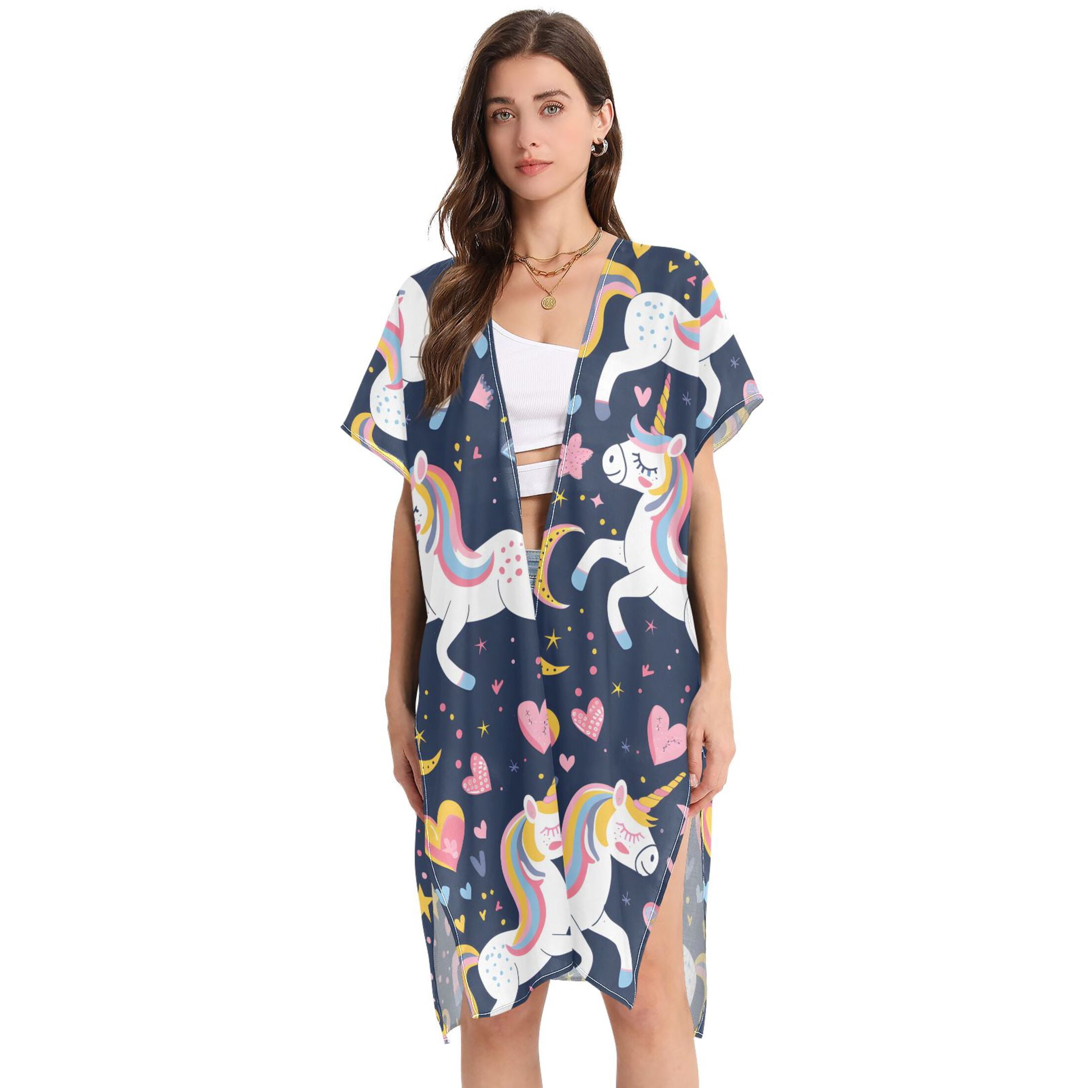 Beach Vacation Clothes Kimono Cardigan Loose Swimsuit Cover Up for ...