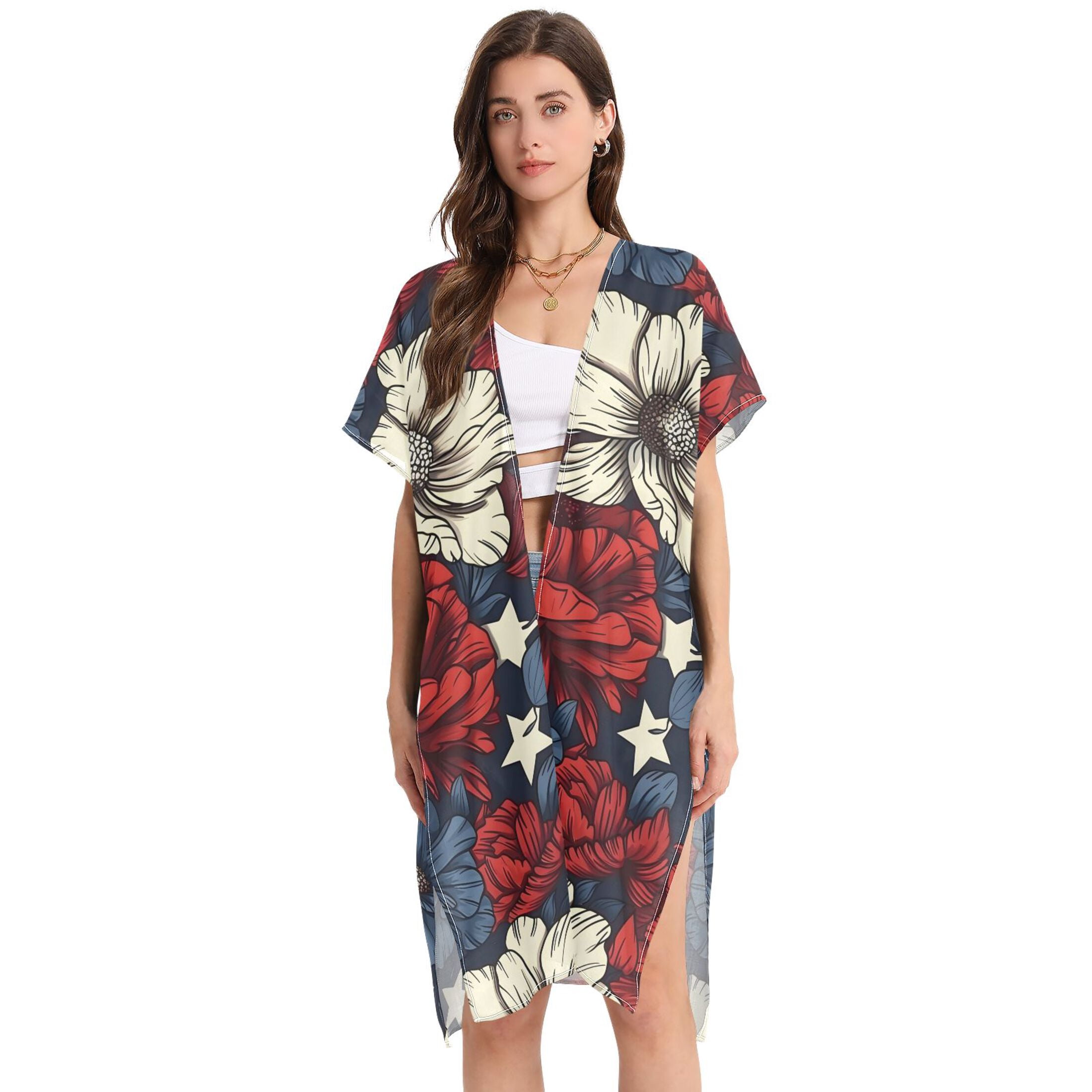 Beach Vacation Clothes Kimono Cardigan Loose Swimsuit Cover Up for ...