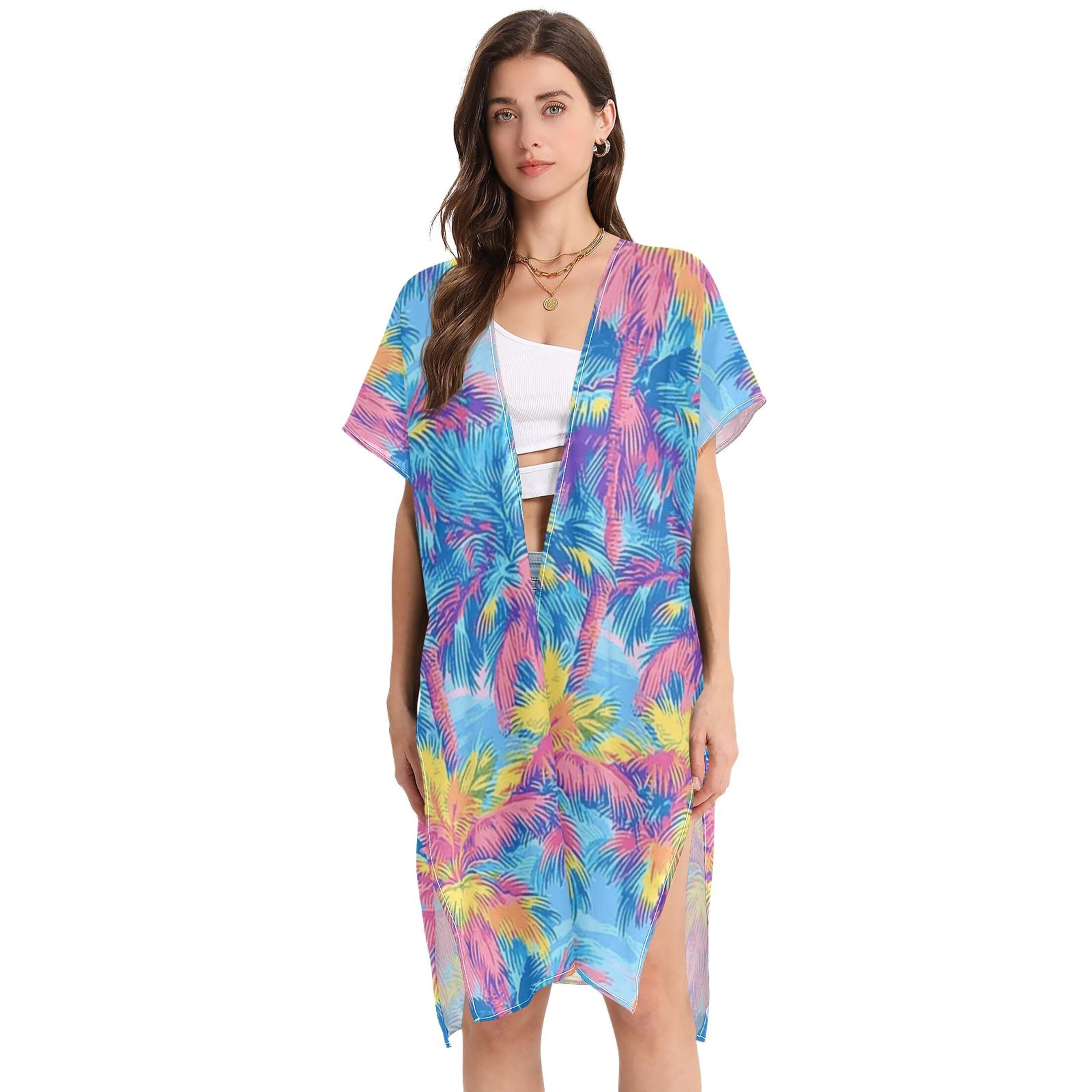 Beach Vacation Clothes Kimono Cardigan Loose Swimsuit Cover Up for ...