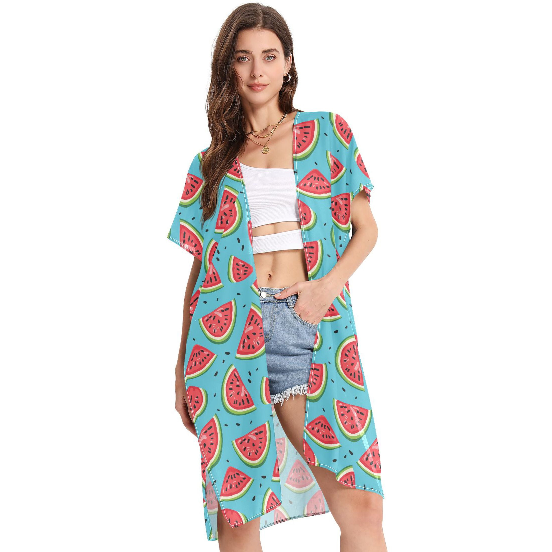 Beach Vacation Clothes Kimono Cardigan Loose Swimsuit Cover Up for ...