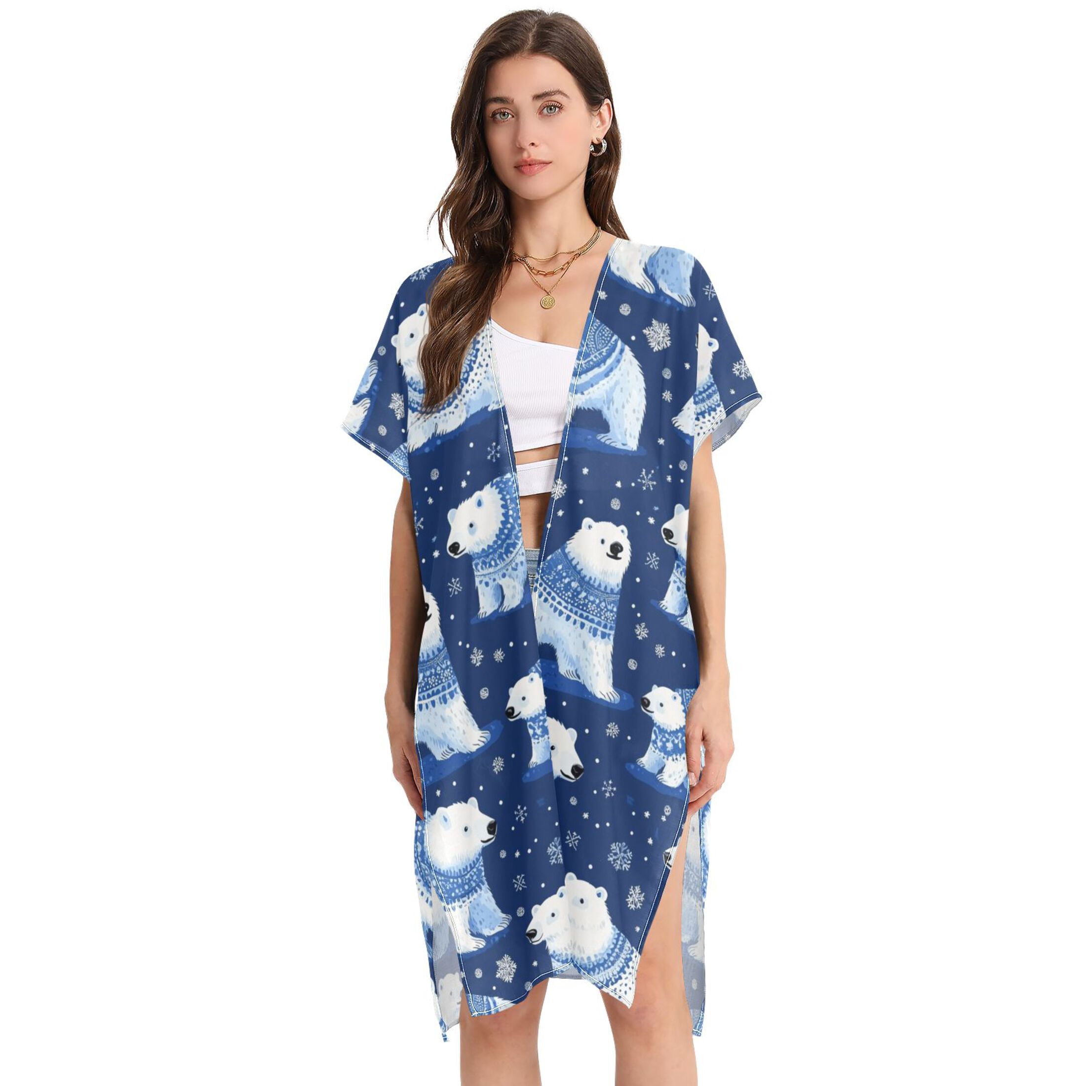 Beach Vacation Clothes Kimono Cardigan Loose Swimsuit Cover Up for ...