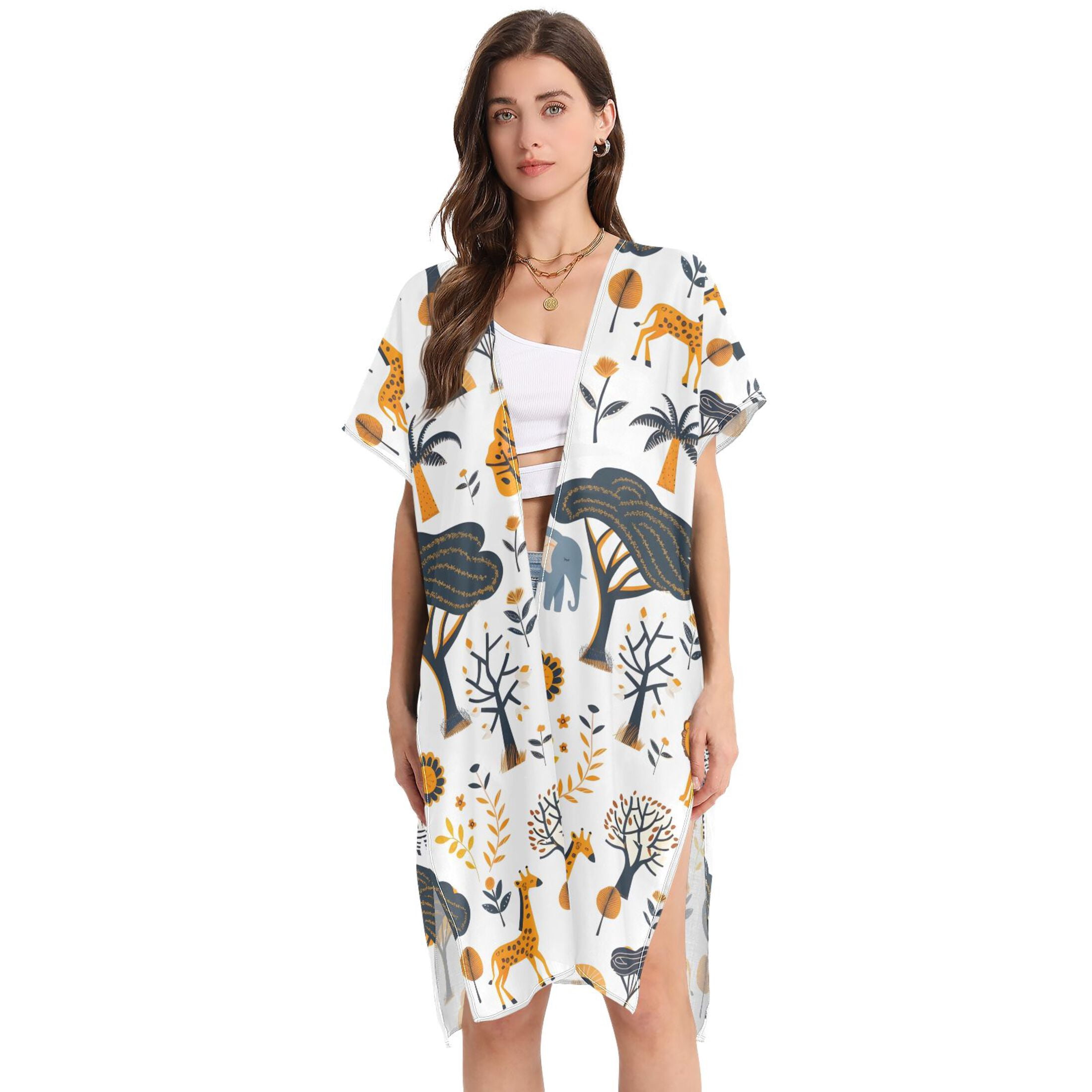 Beach Vacation Clothes Kimono Cardigan Loose Swimsuit Cover Up for ...