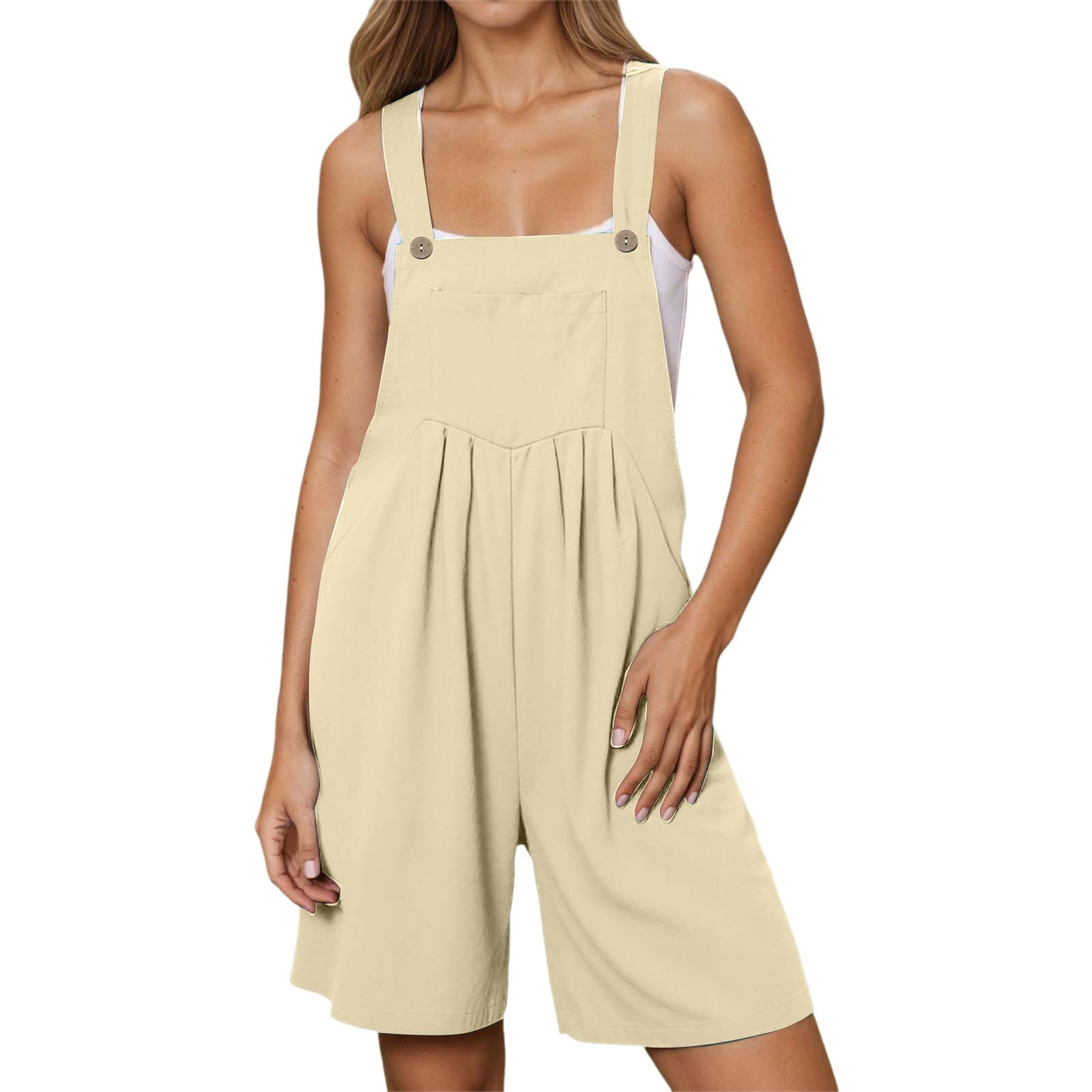 Beach Vacation Clothes for Women Women's Short Strap Jumpsuit ...