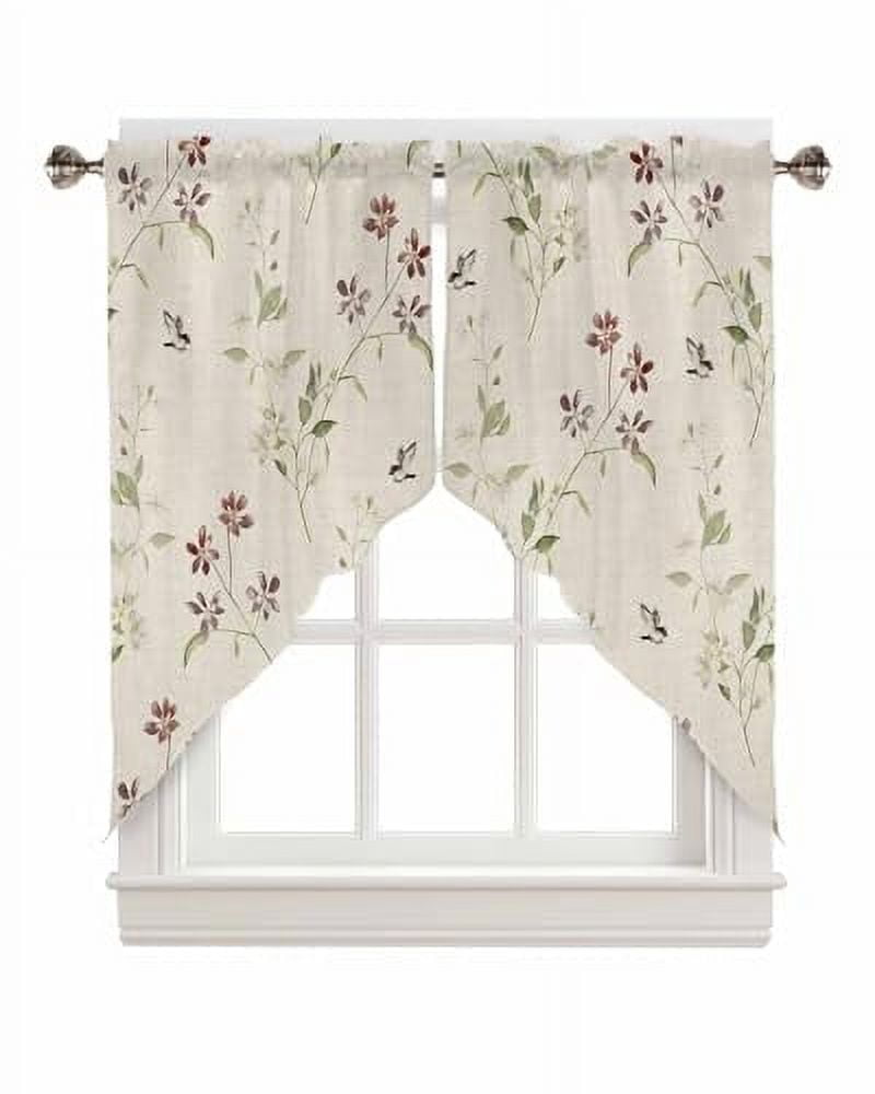 Beach Valance Curtains Ocean Coastal Valance Rod Pocket Sea Curtain Ply ...