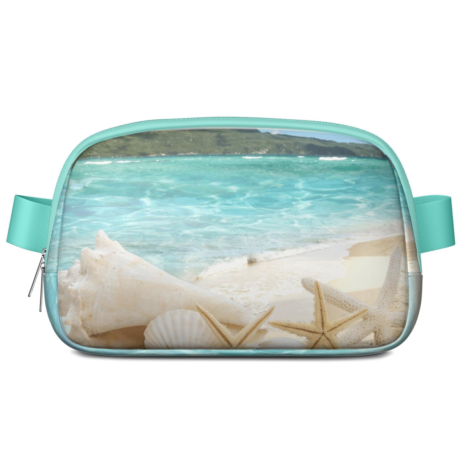 Beach Vibe Fanny Pack for Women – Ocean-Inspired Waist Bag with Mermaid ...