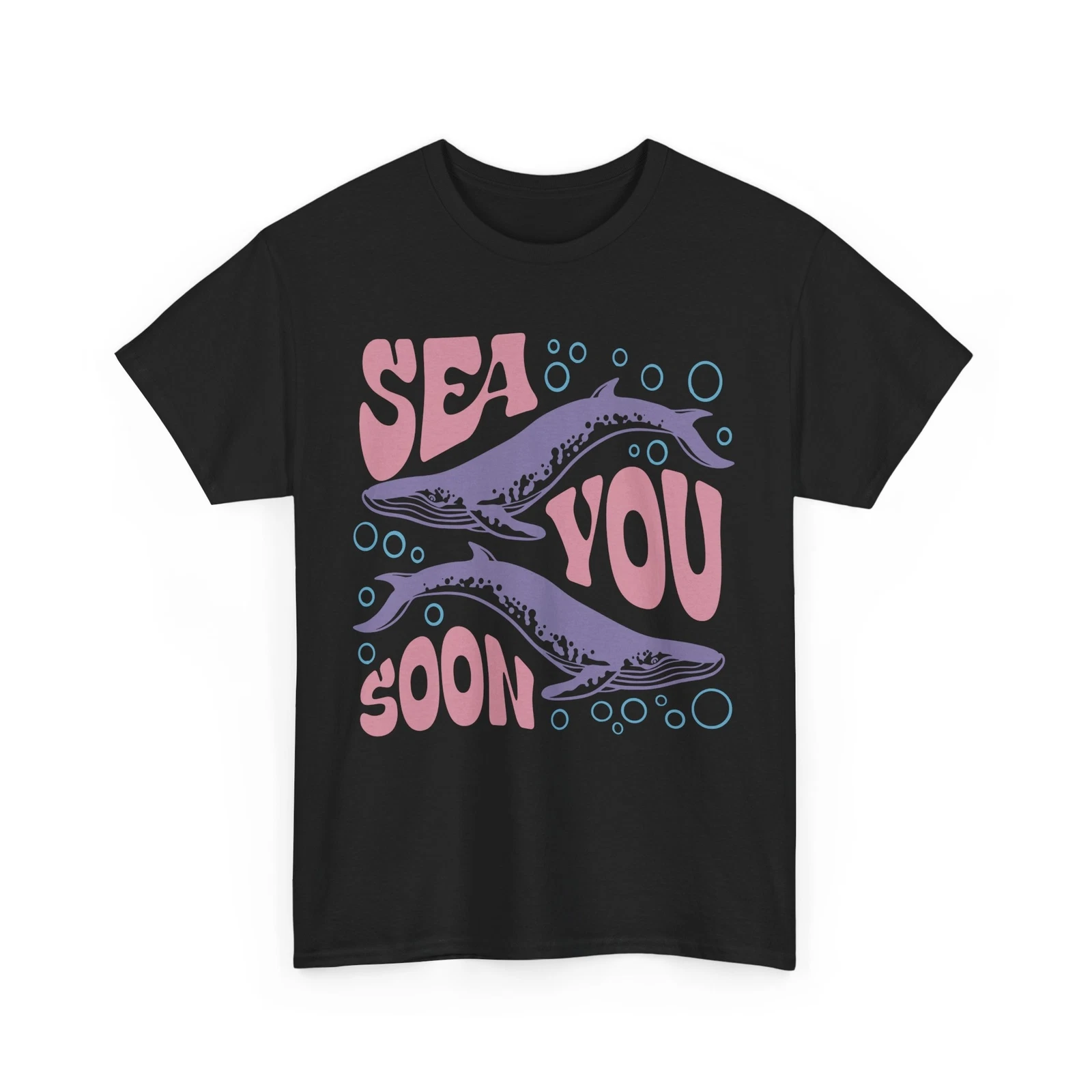 Beach Vibes Sea You Soon Ocean Waves Summer Vacation Art Unisex T-Shirt ...