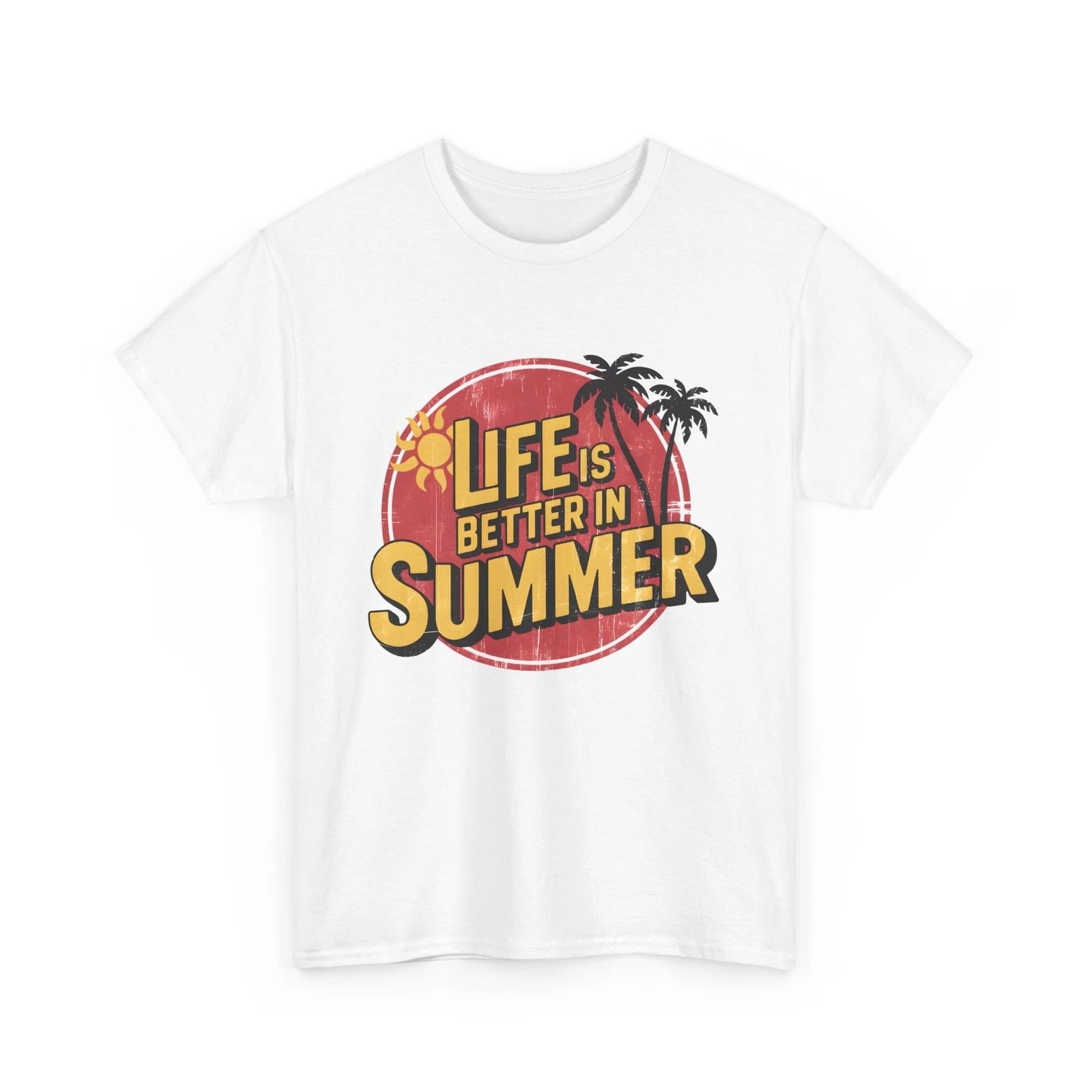Beach Vibes T-Shirt, Summer Ocean Waves Tee, Retro Life is better in summer - Walmart.com