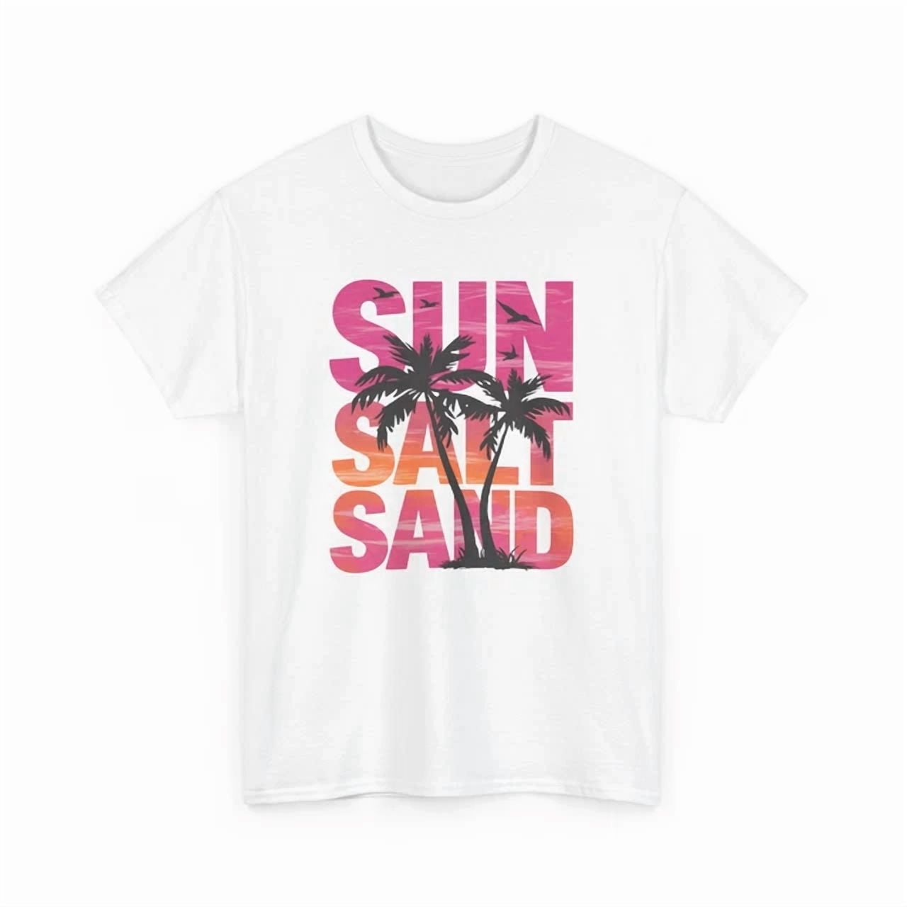 Beach Vibes T-Shirt | Summer Ocean Waves Tee | Retro Sun Salt Sand ...