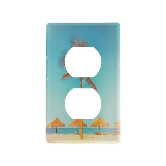 Beach View Light Switch Cover Switch Plate Outlet Cover Plug Cover for ...