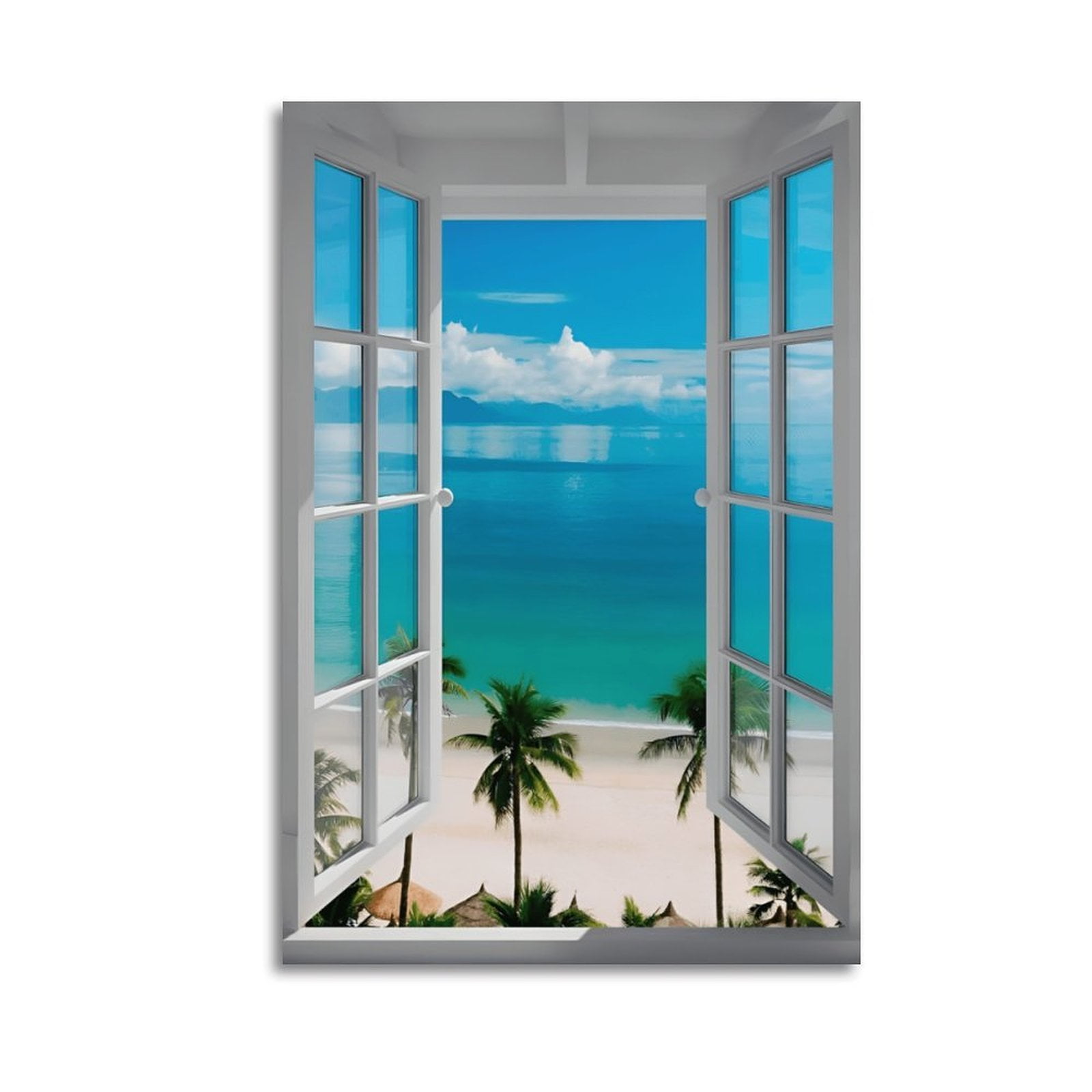 Beach View Out The Window Classic Posters Pictures Wall Decor Posters ...
