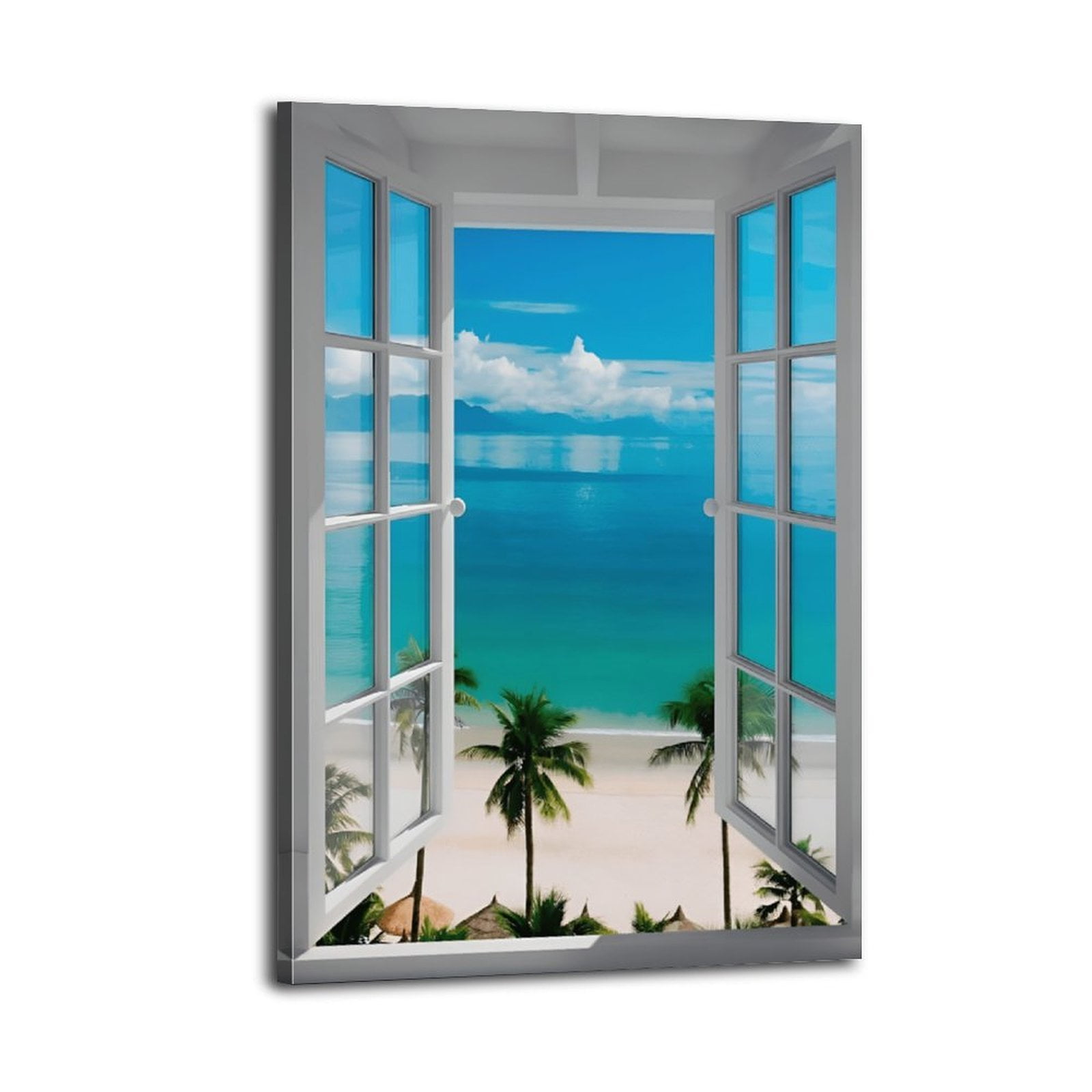 Beach View Out The Window Classic Posters Pictures Wall Decor Posters ...